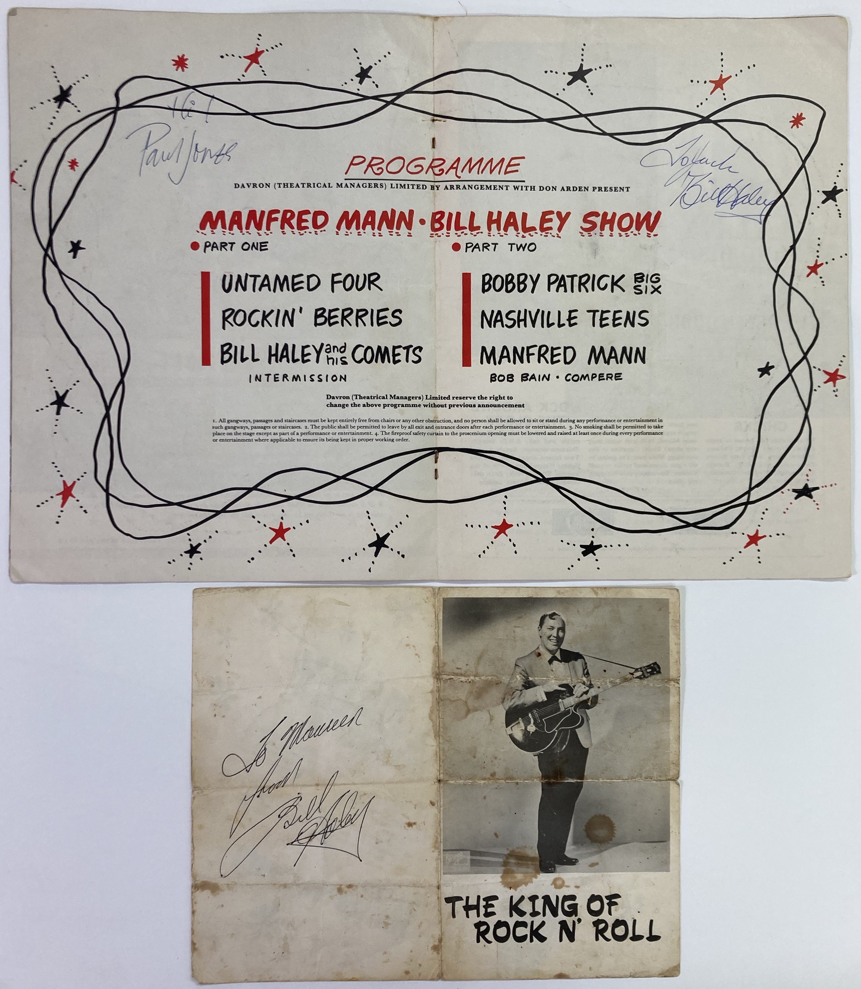 Lot 420 - BILL HALEY - ORIGINAL PRMOOTIONAL HANDBILL
