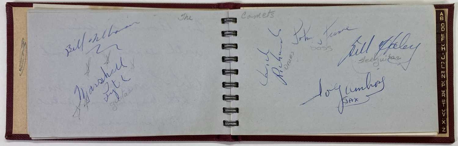 Lot 428 - AUTOGRAPH BOOKS WITH SIGNATURE BY BILL HALEY.