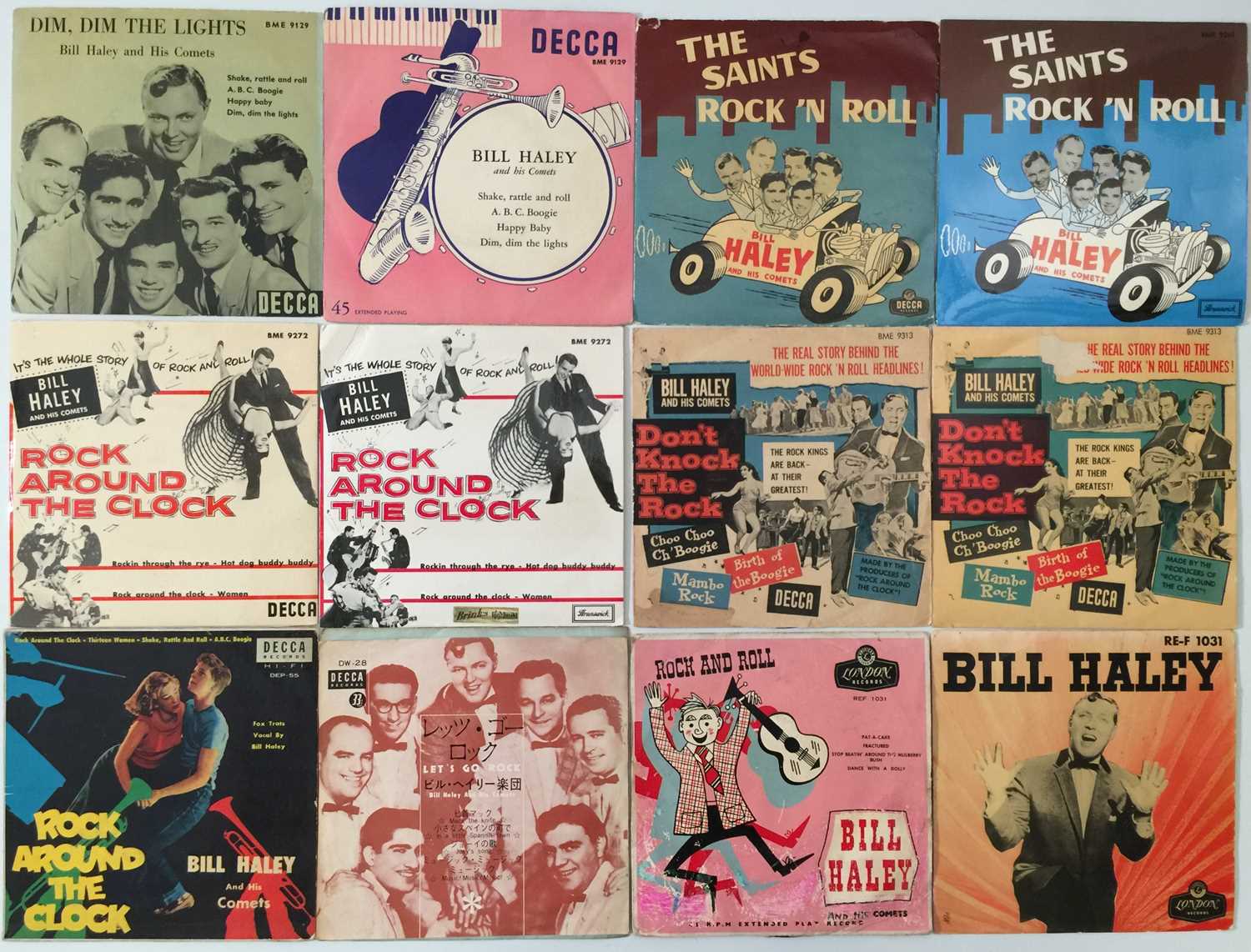 Lot 1013 - BILL HALEY - OVERSEAS EPs