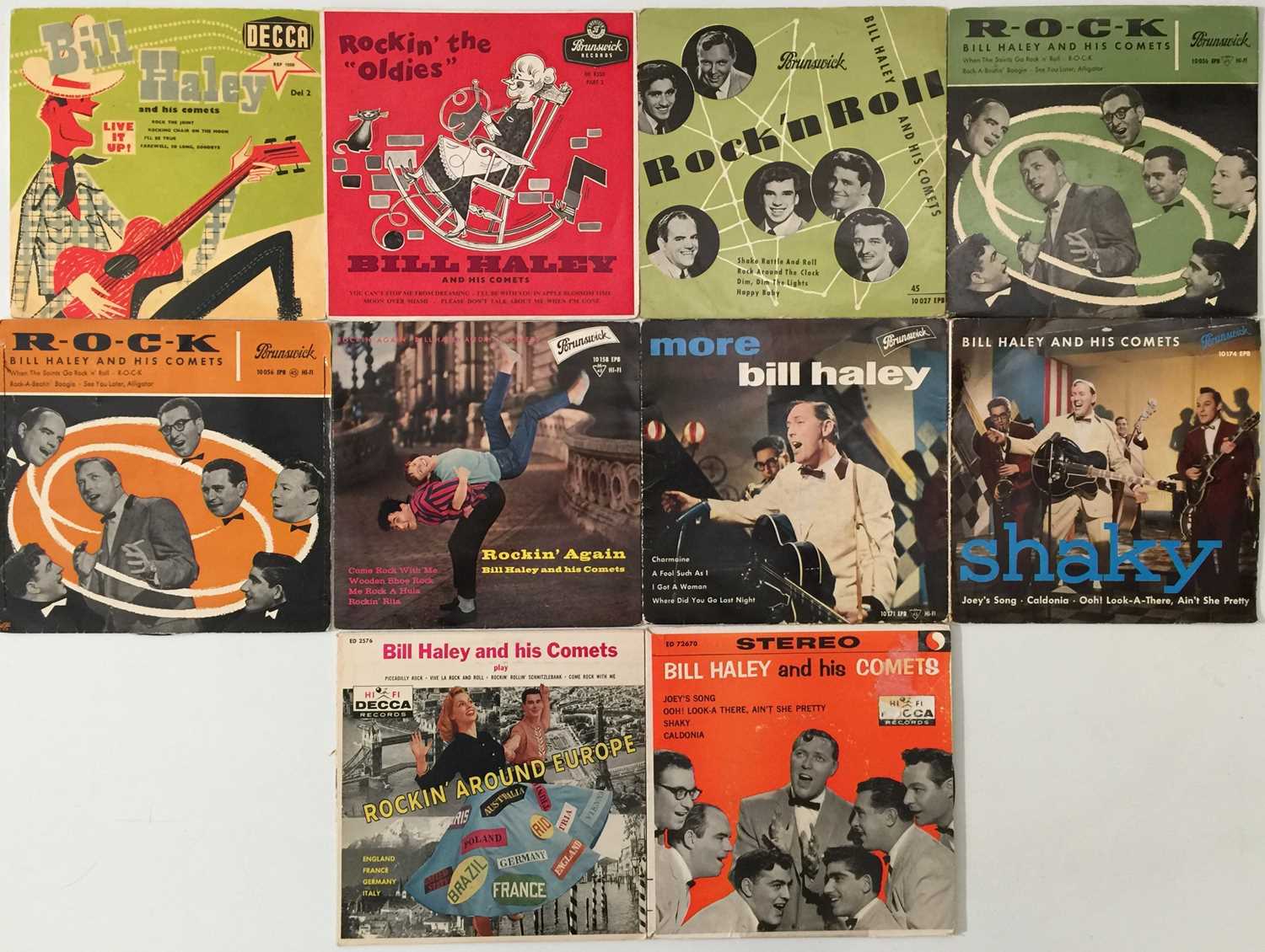 Lot 1013 - BILL HALEY - OVERSEAS EPs
