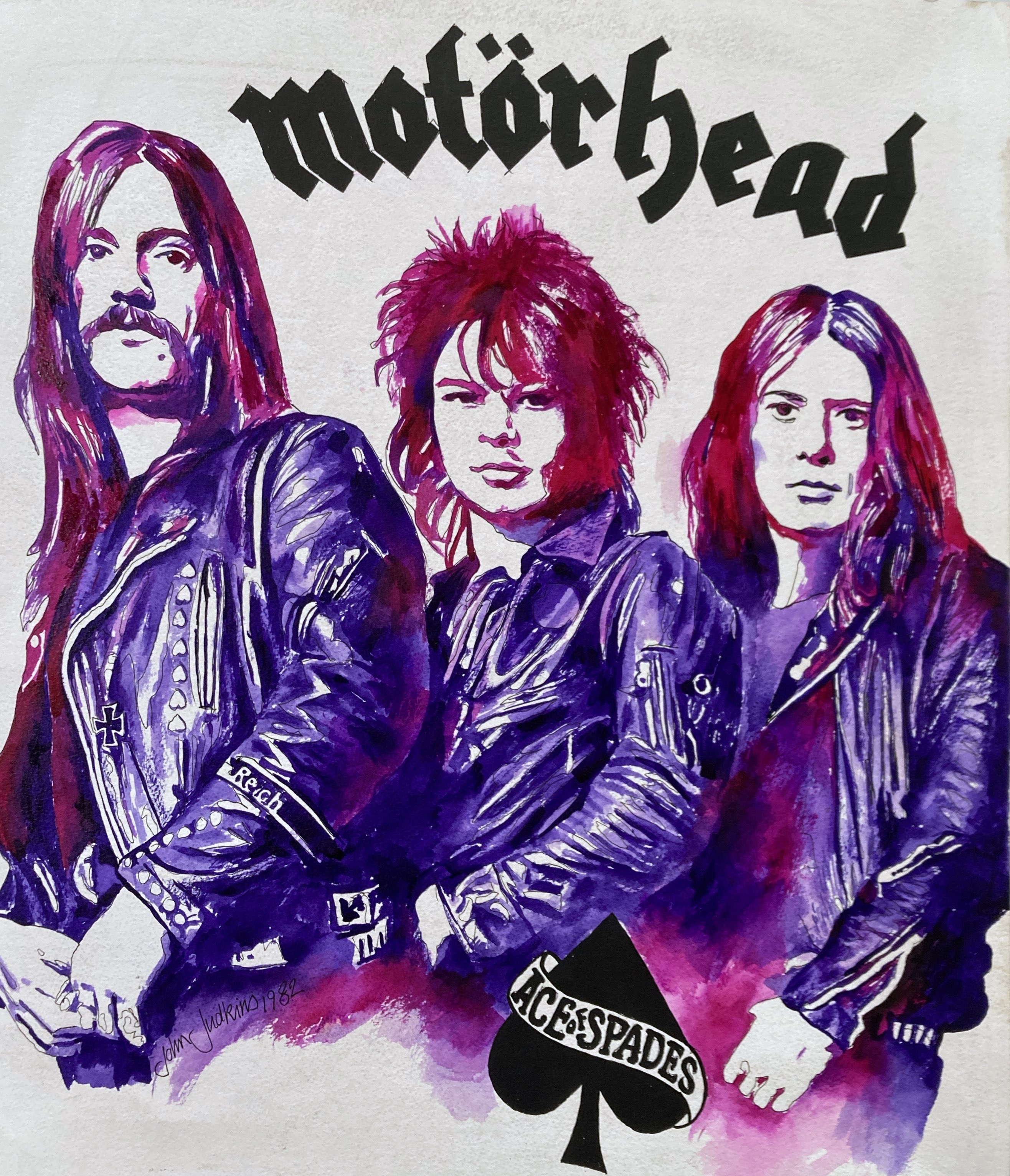 Lot 242 - THE RAMONES - ORIGINAL HAND PAINTED POSTER