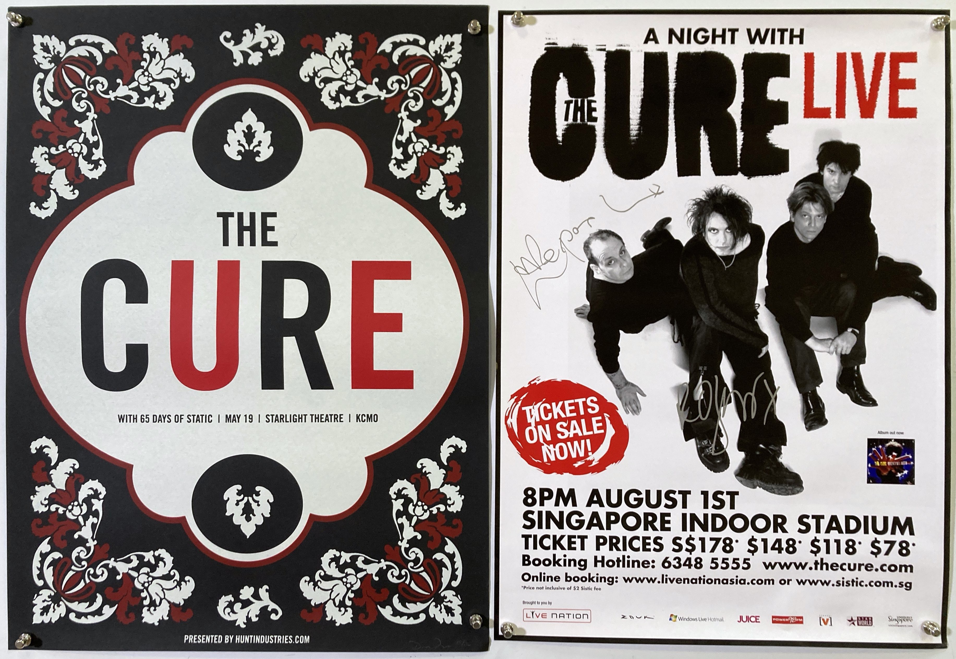 Lot 488 - THE CURE - A SIGNED POSTER / LIMITED EDITION