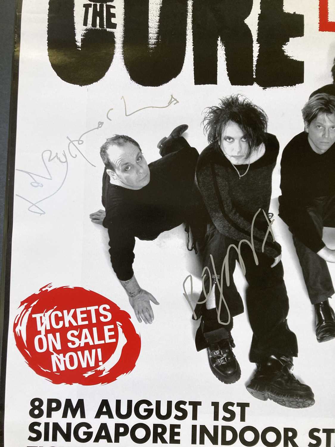 Lot 489 - THE CURE - A SIGNED POSTER / LIMITED EDITION