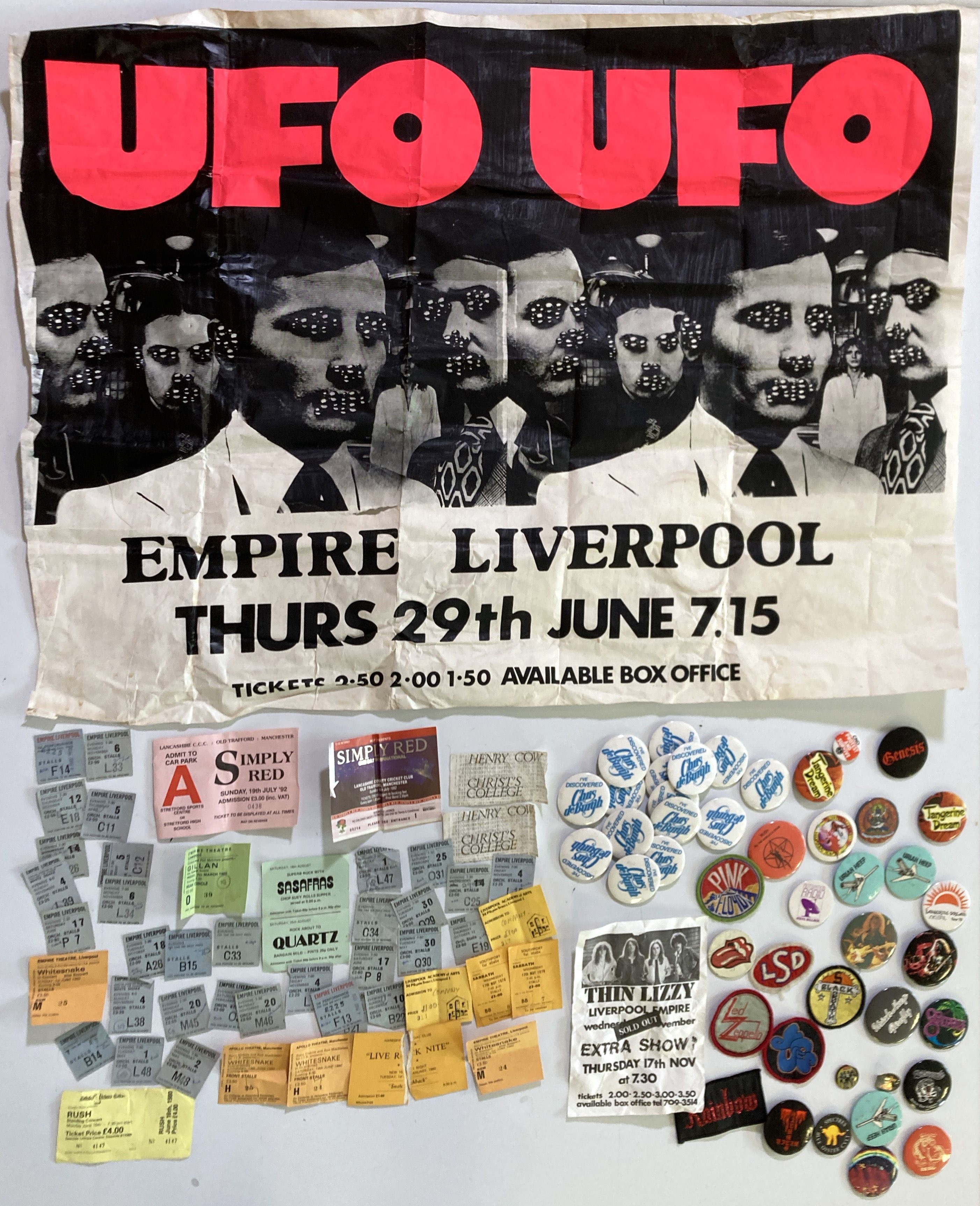 Lot 178 - LIVERPOOL CONCERT MEMORABILIA - UFO POSTER
