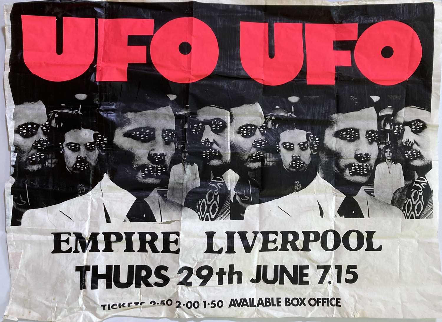 Lot 178 - LIVERPOOL CONCERT MEMORABILIA - UFO POSTER