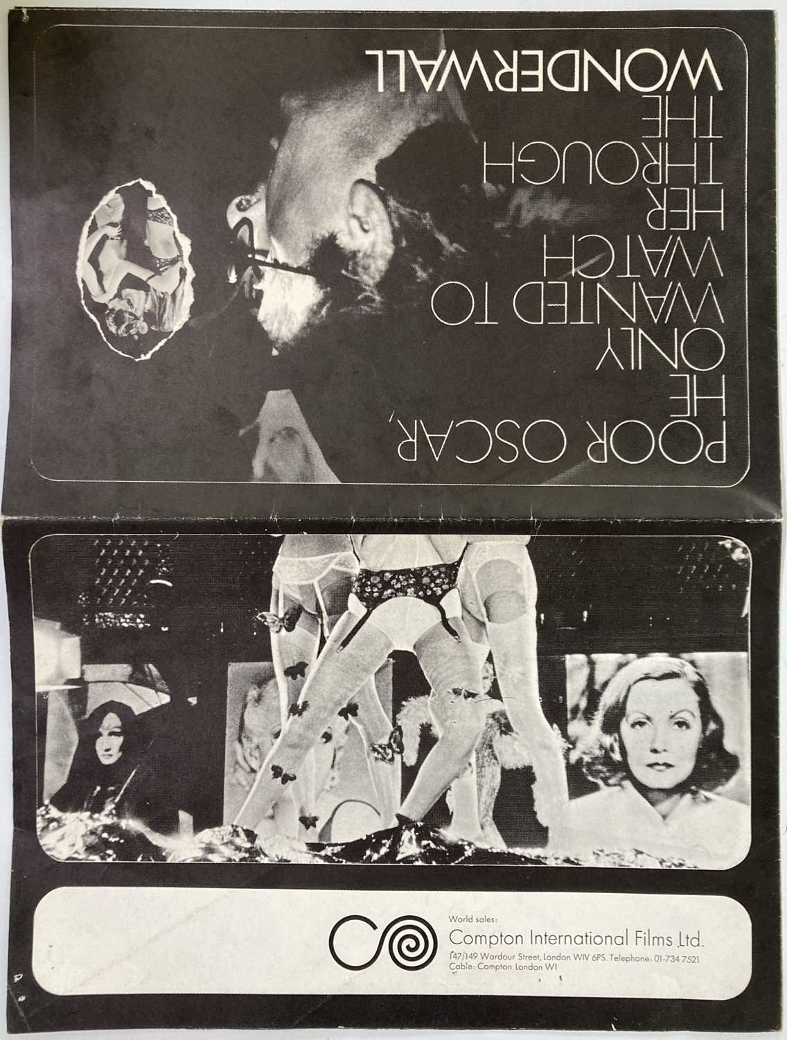 Lot 536 - THE BEATLES - ORIGINAL WONDERWALL POSTER.