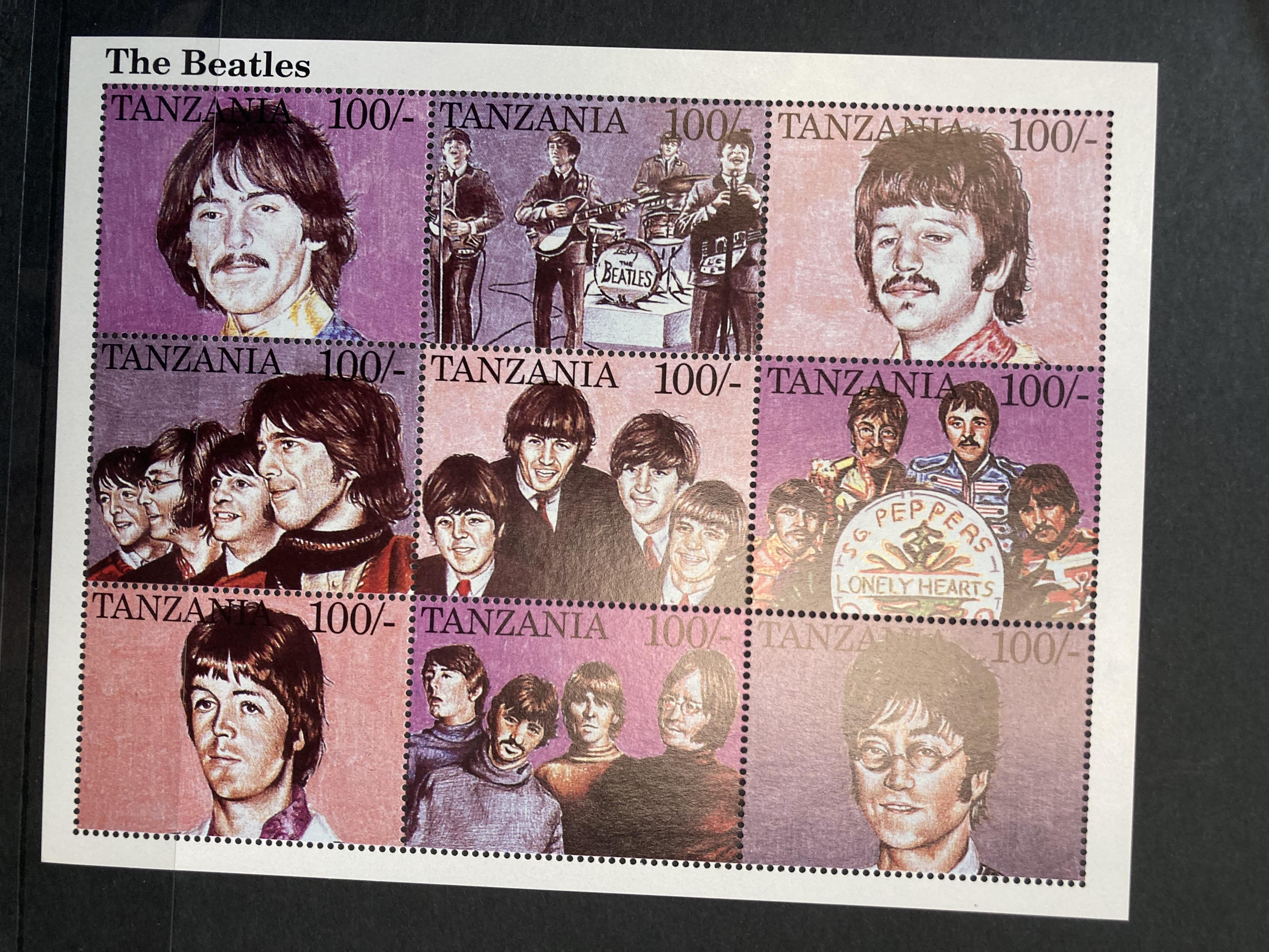 Lot 538 - THE BEATLES - STAMPS AND PHONECARDS.