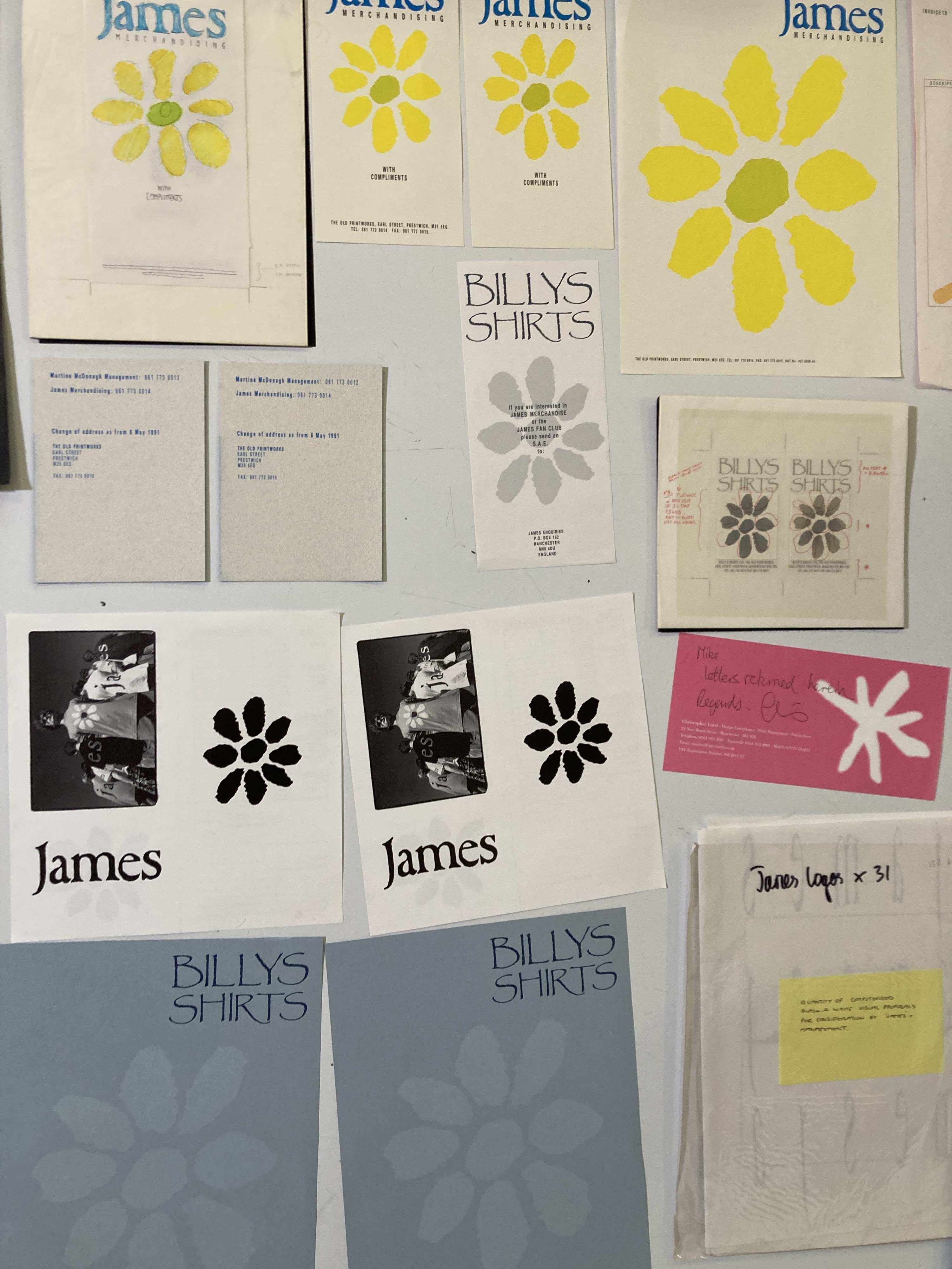 Lot 114 - JAMES - ORIGINAL ARTWORK DESIGNS.