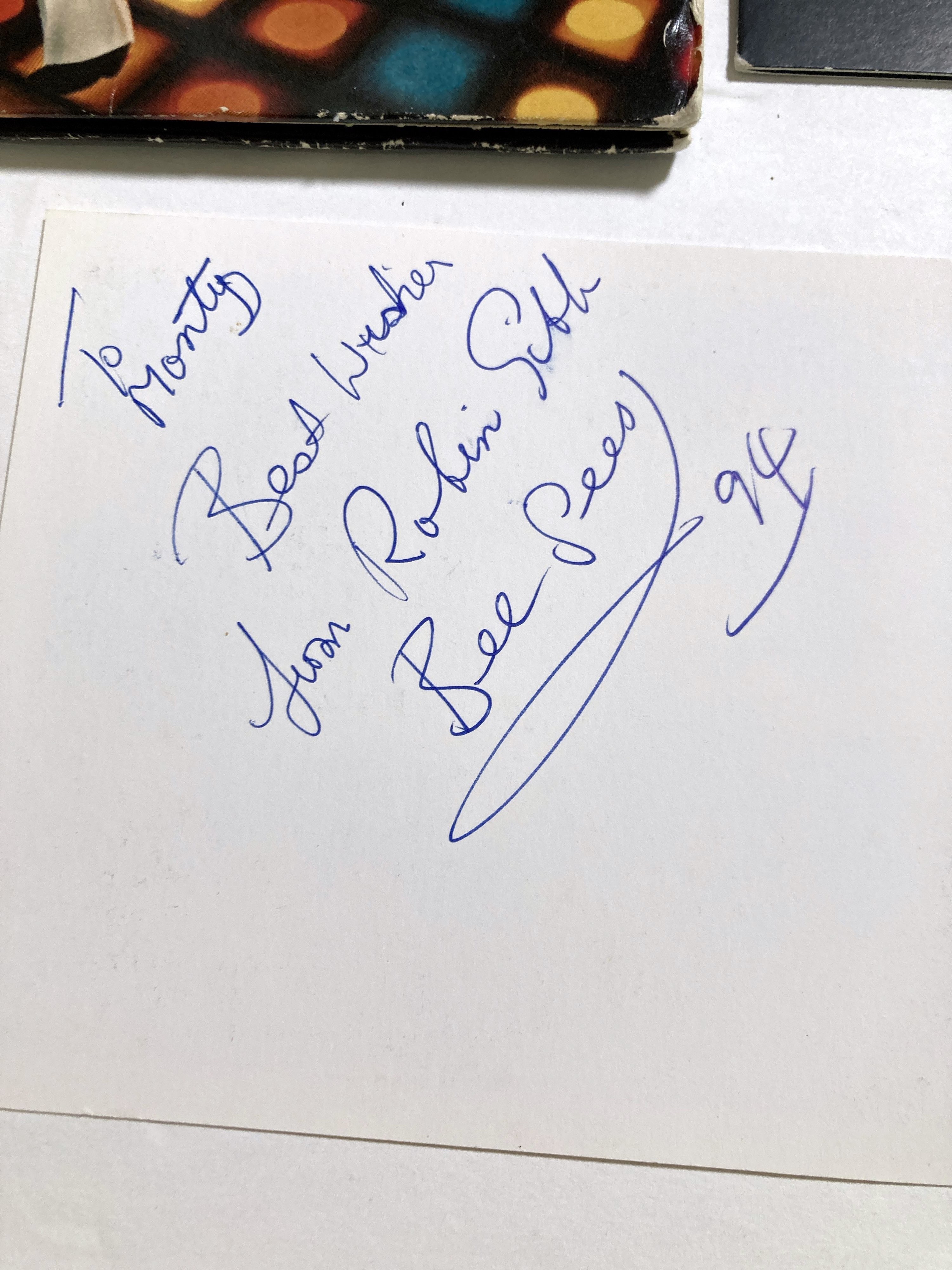 Lot 342 - BEE GEES - AUTOGRAPH COLLECTION.
