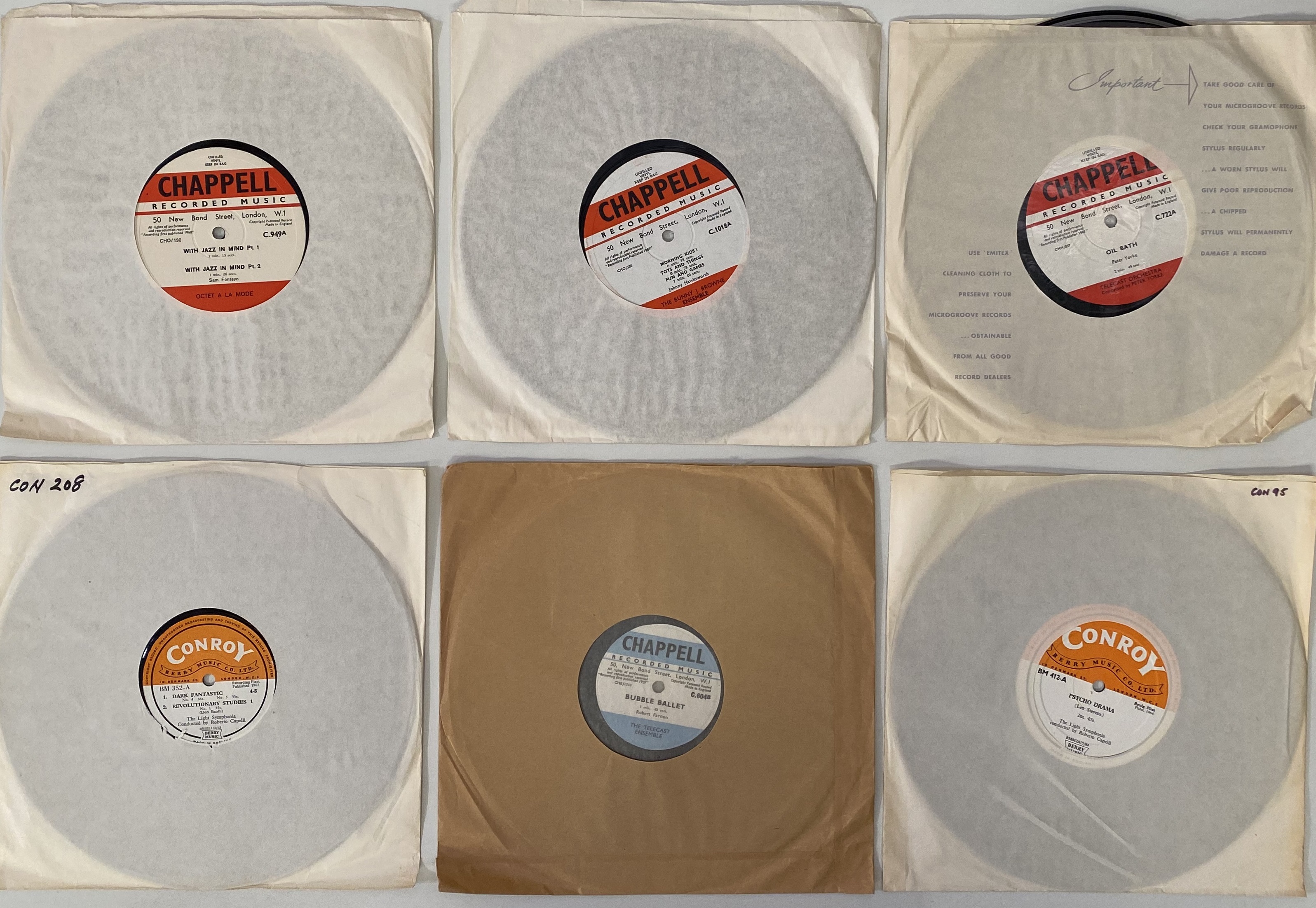 Lot 924 - LIBRARY MUSIC -10" COLLECTION