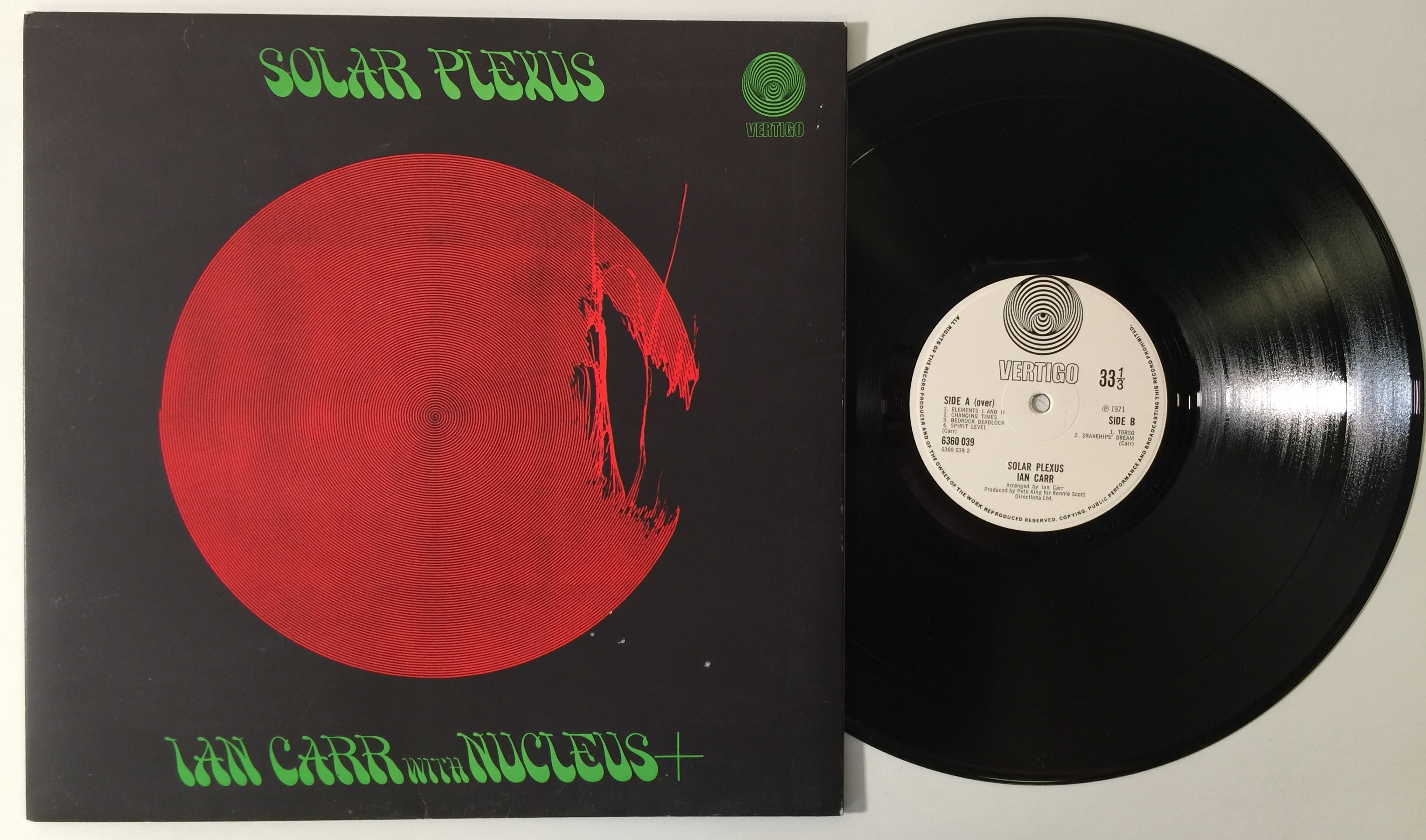 Lot 205 - IAN CARR/NUCLEUS - SOLAR PLXUS LP (ORIGINAL