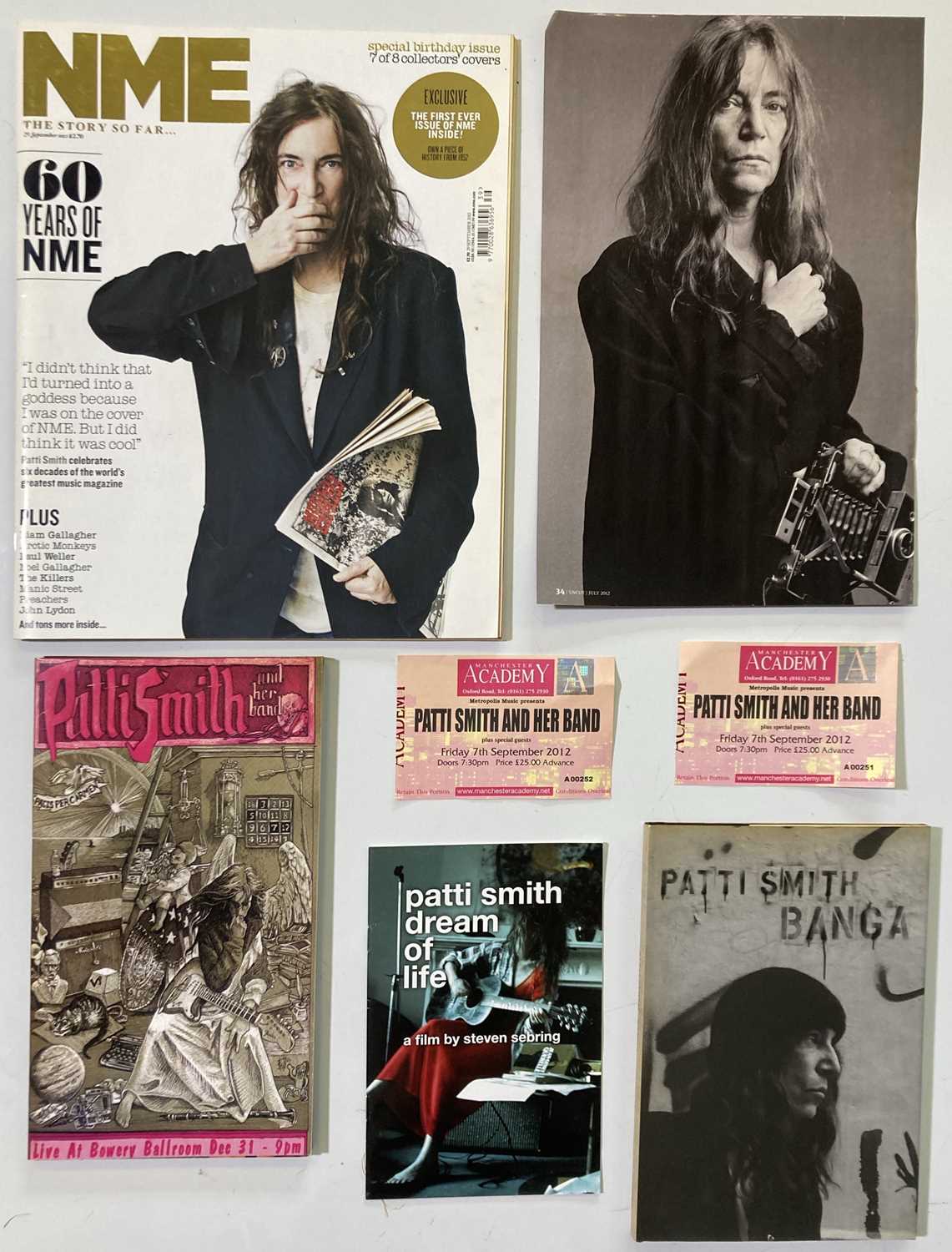 Lot 117 - PATTI SMITH - BOOKS / MEMORABILIA.