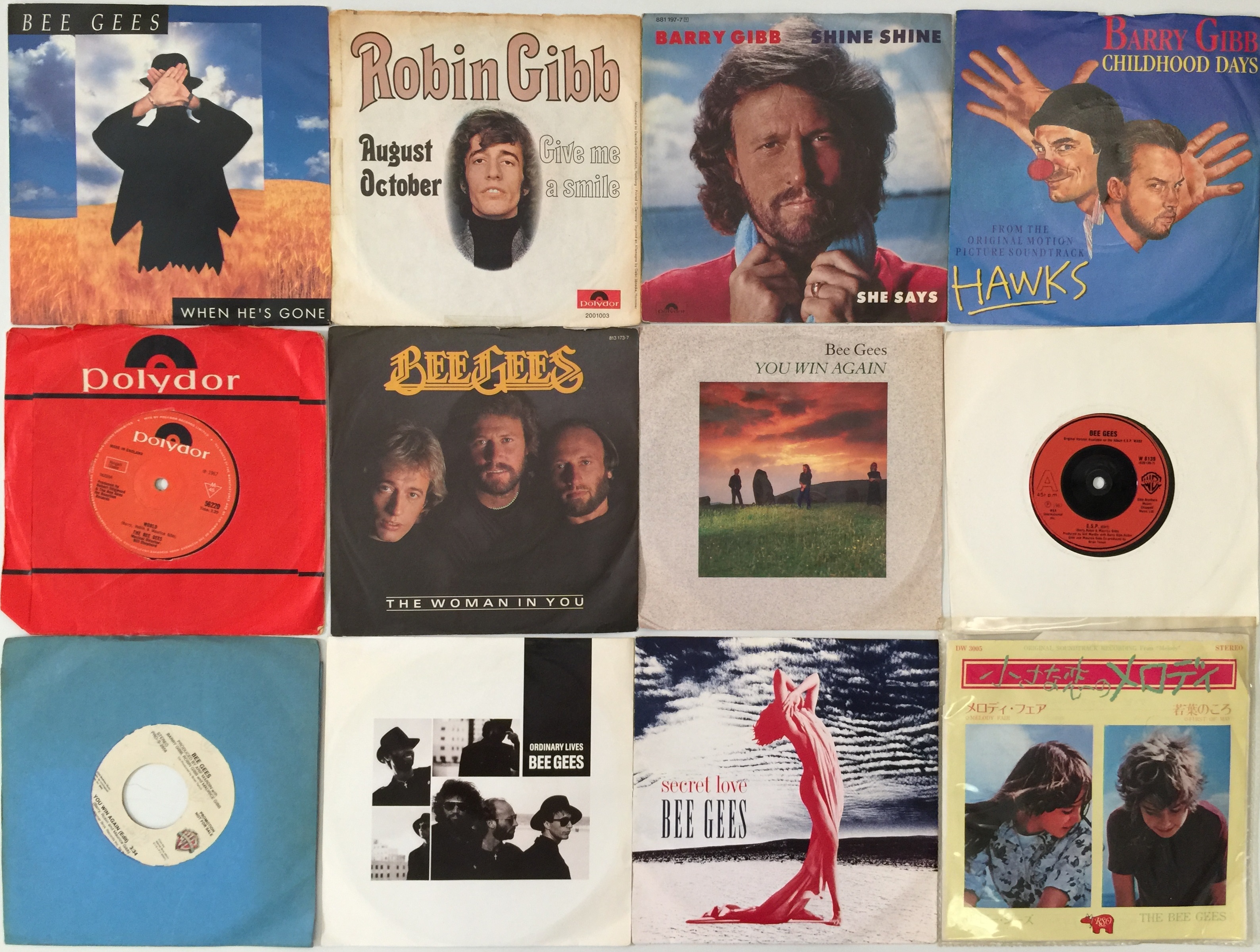 Lot 1207 - THE BEE GEES - 7" COLLECTION