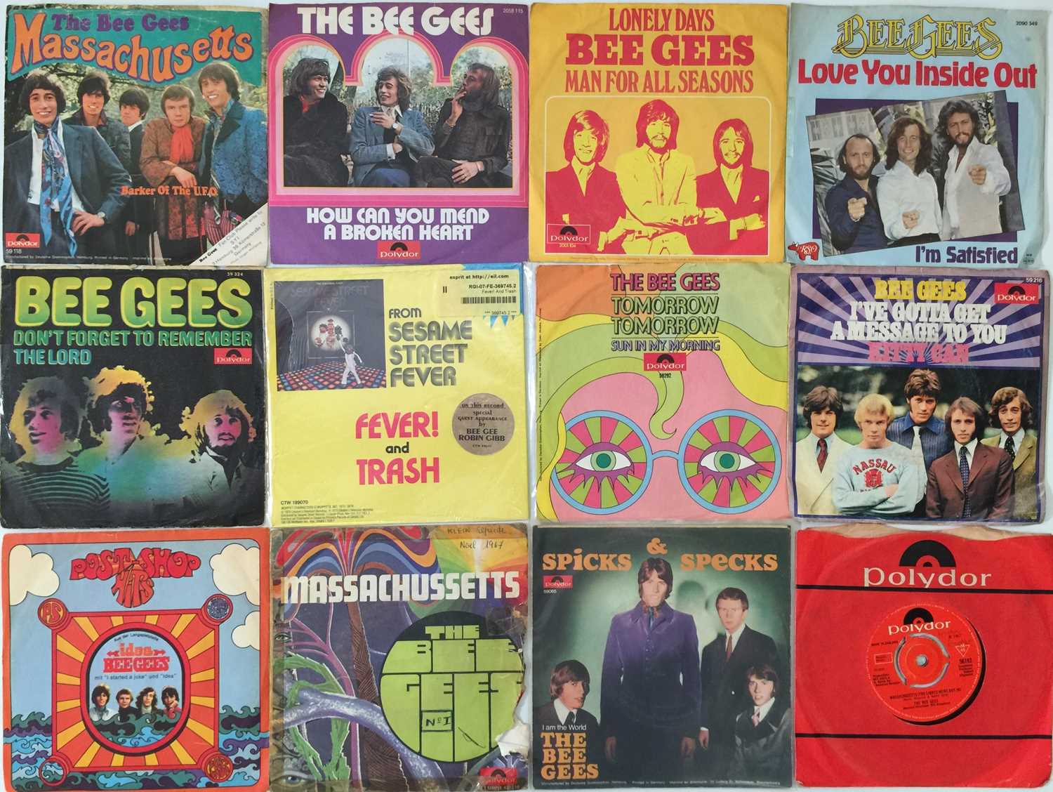 Lot 1207 - THE BEE GEES - 7" COLLECTION