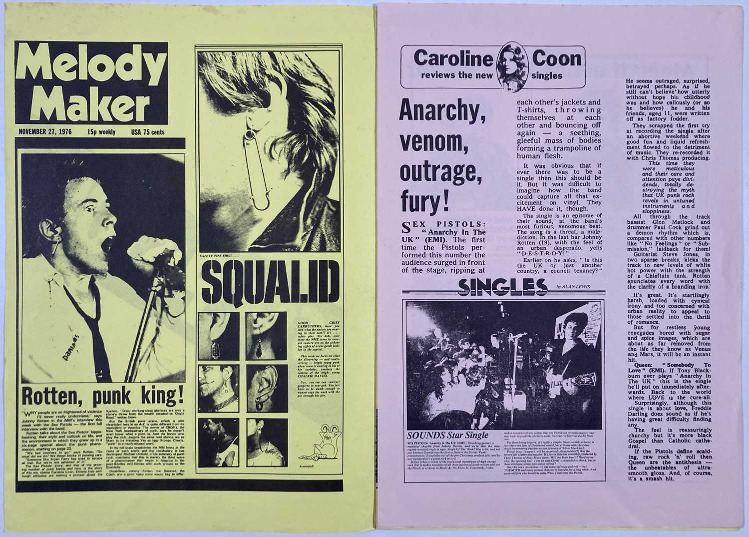 Lot 414 Sex Pistols First Press Kit