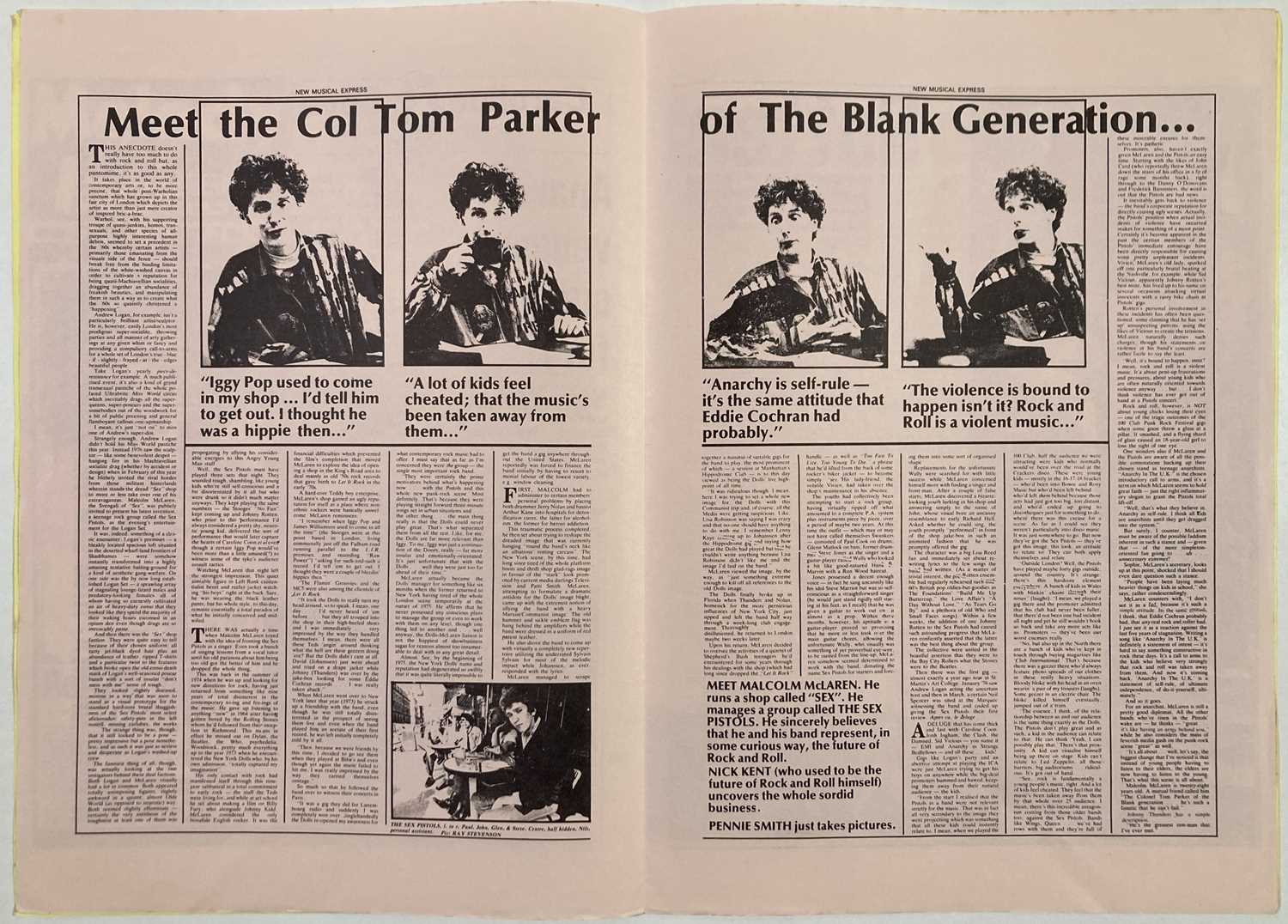 Lot 414 Sex Pistols First Press Kit