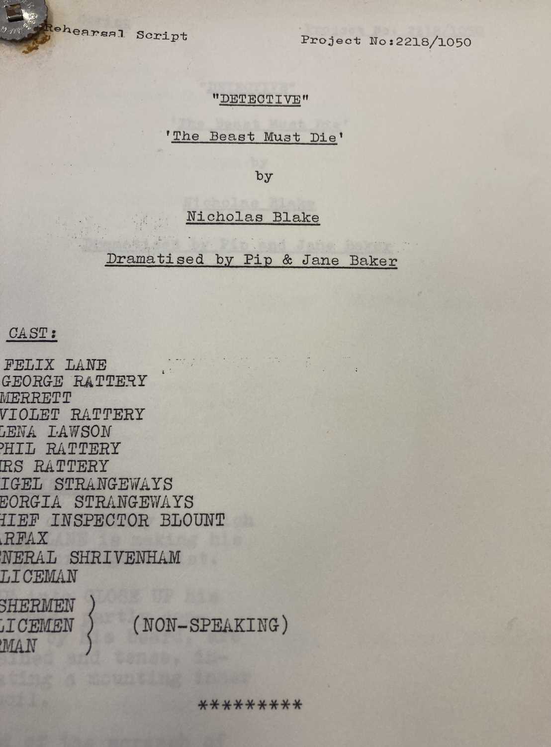 Lot 138 - DOCTOR WHO WRITERS PIP AND JANE BAKER