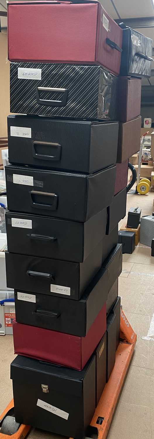 Lot 1248 - RECORD STORAGE BOX COLLECTION