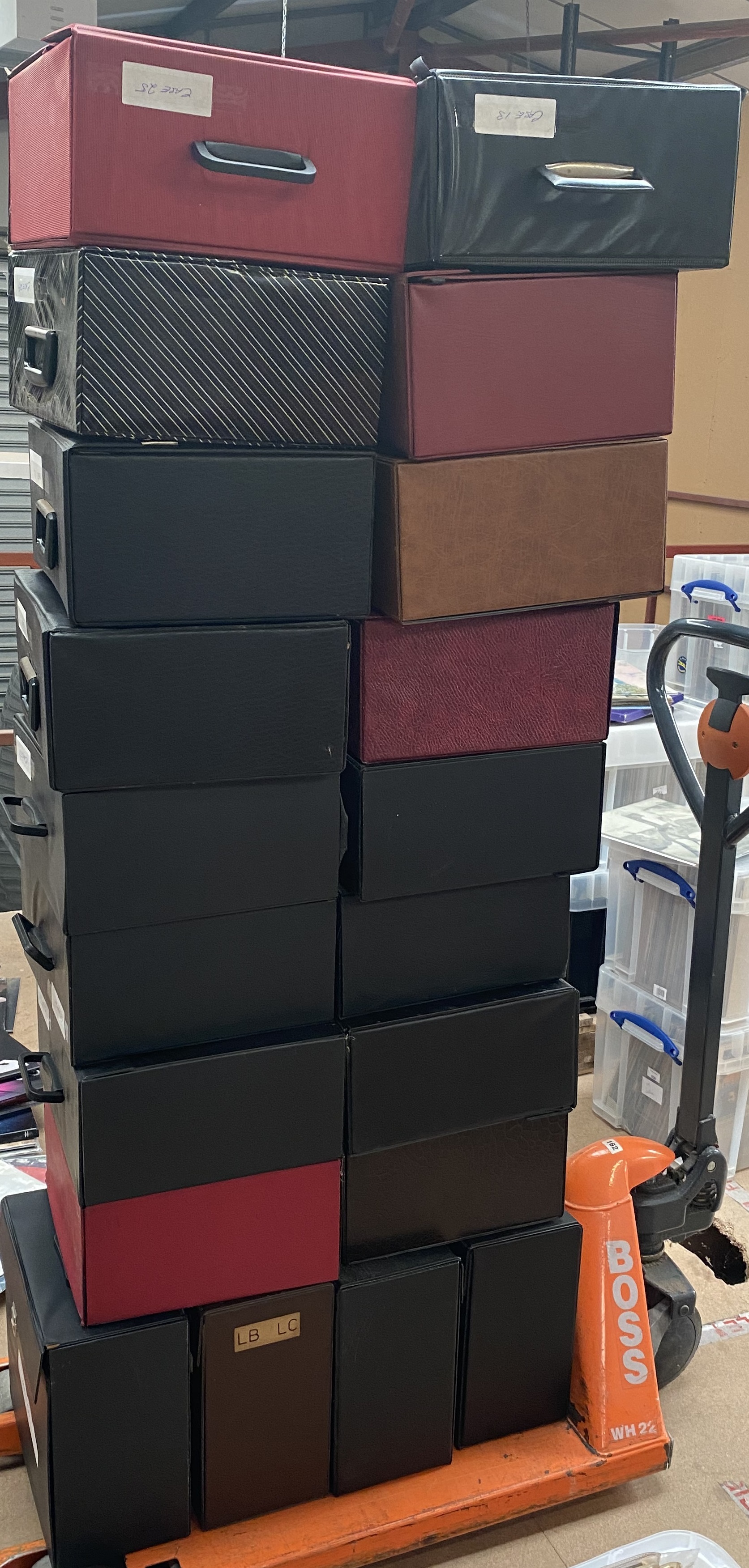 Lot 1248 - RECORD STORAGE BOX COLLECTION