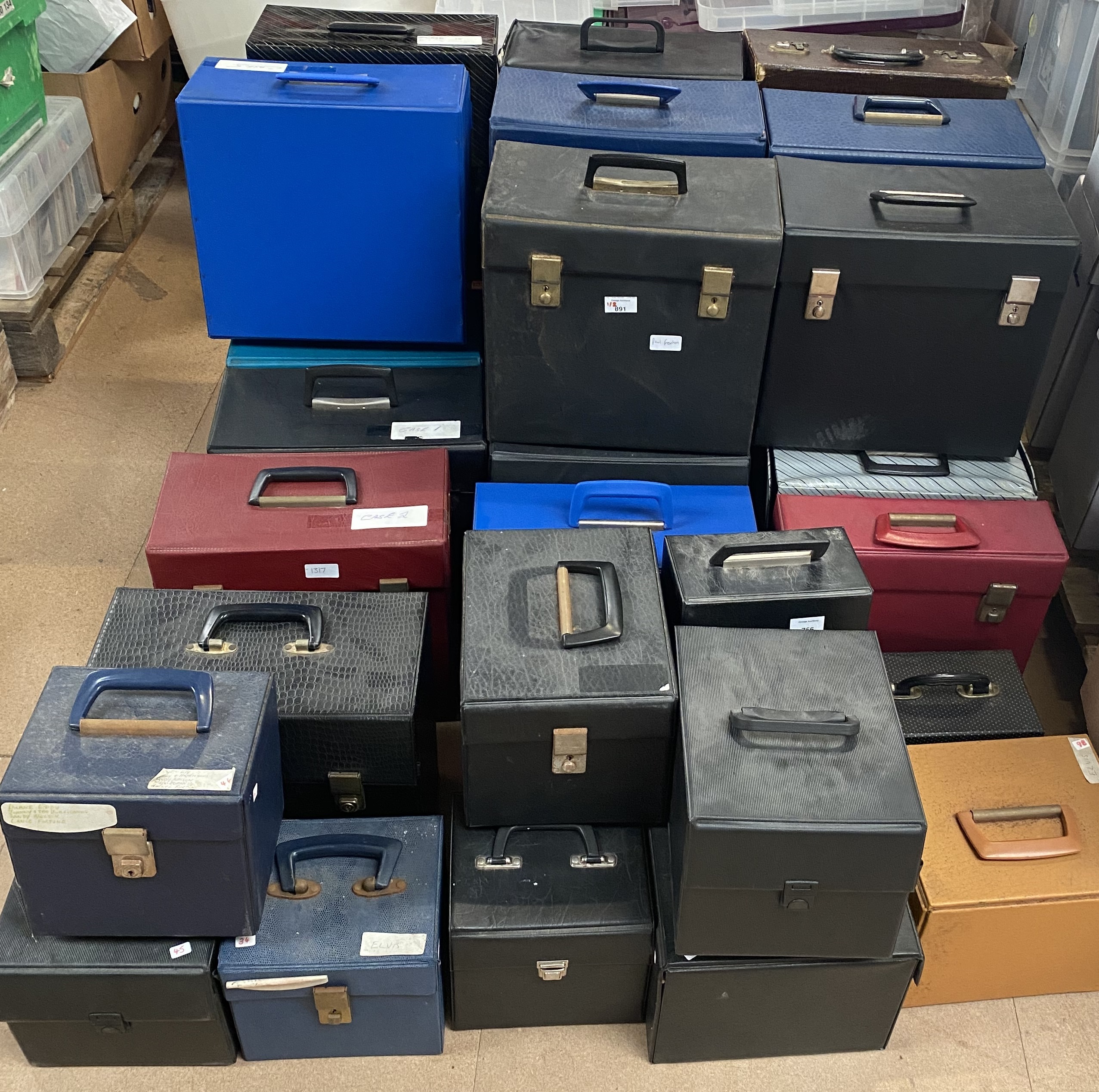 Lot 1249 - RECORD STORAGE BOX COLLECTION