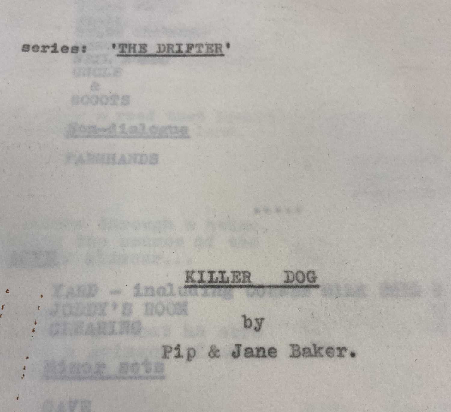 Lot 144 - DOCTOR WHO WRITERS PIP AND JANE BAKER