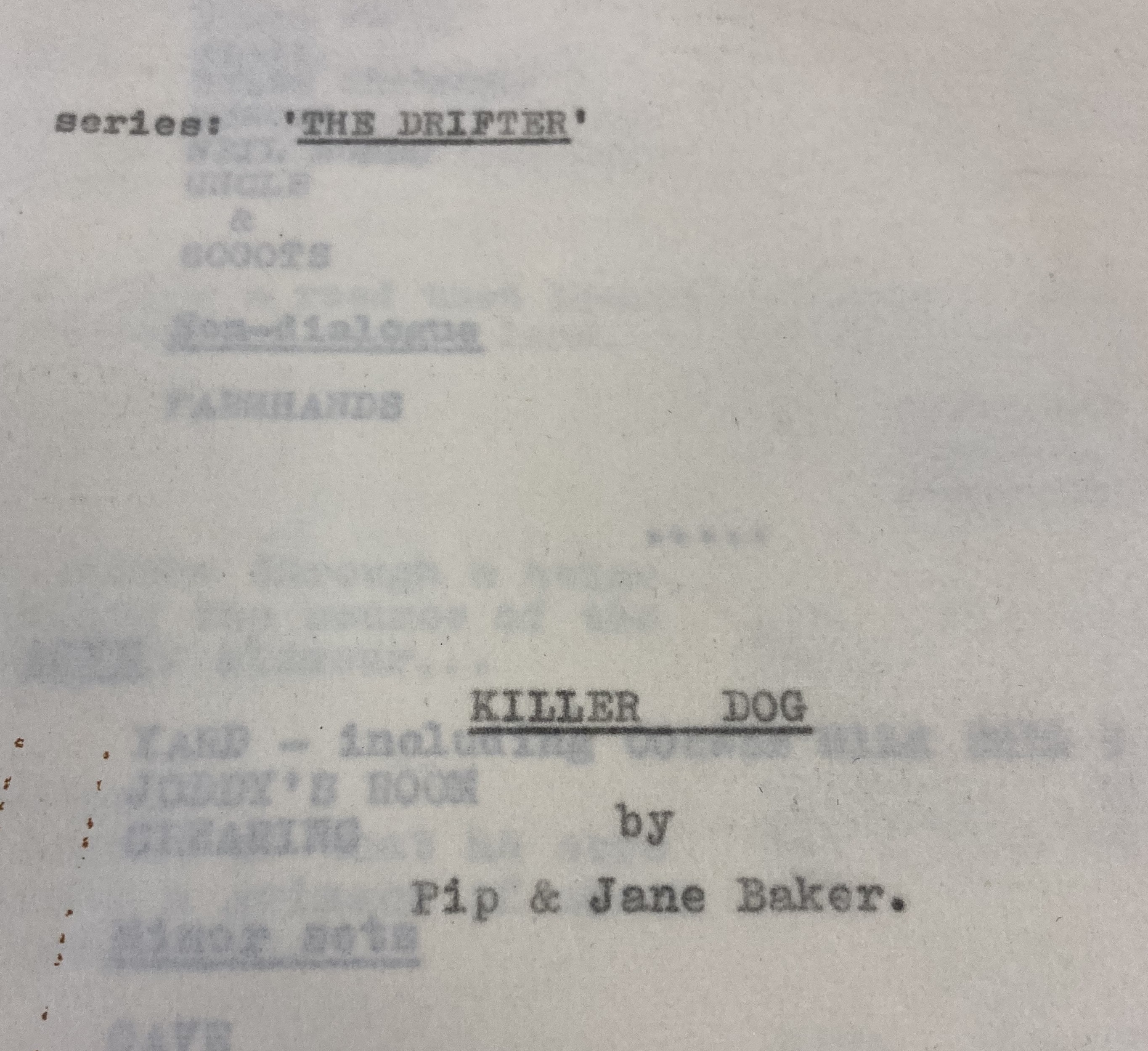 Lot 144 - DOCTOR WHO WRITERS PIP AND JANE BAKER