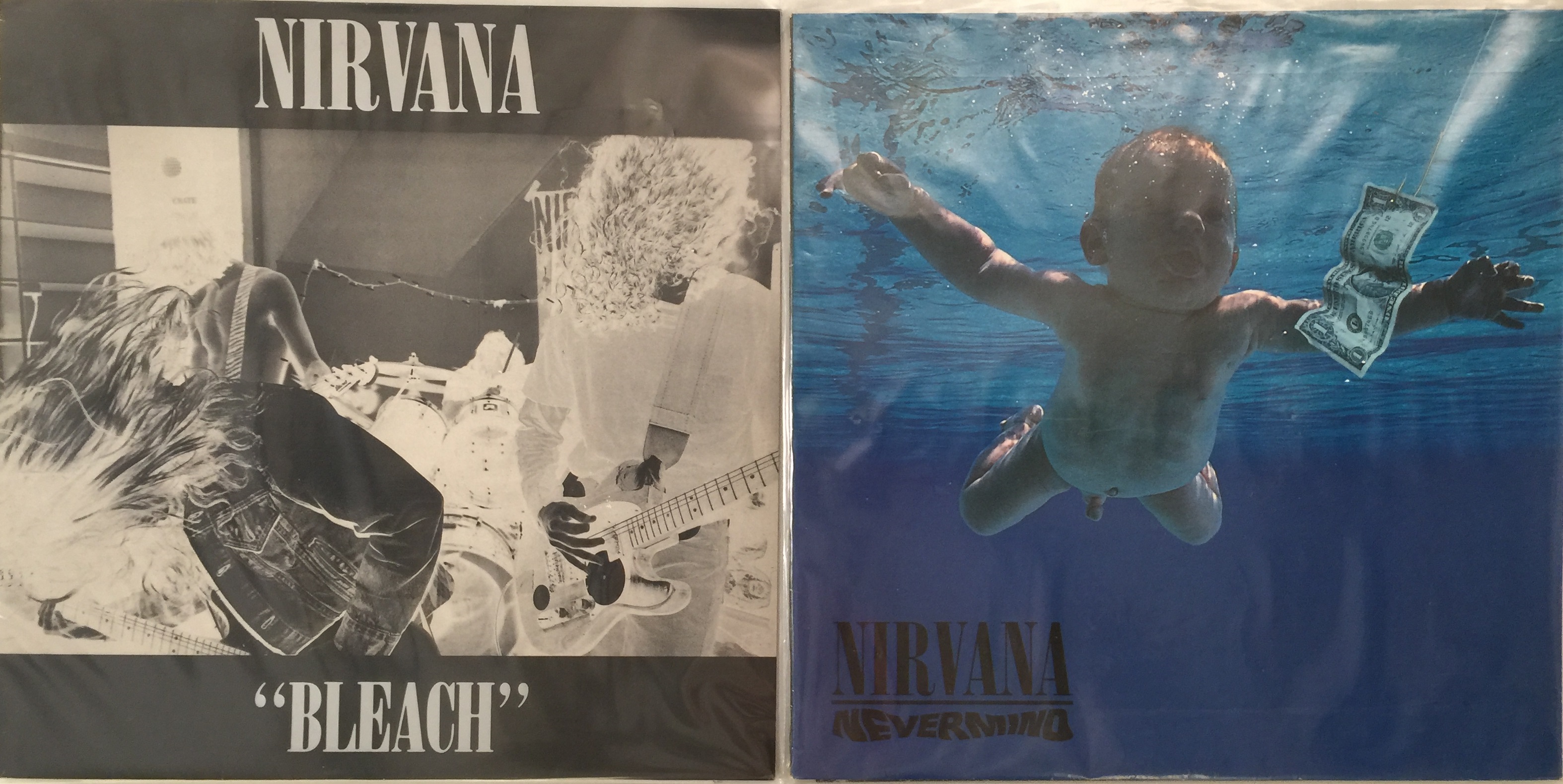 Lot 19 - NIRVANA - BLEACH/ NEVERMIND LP PACK