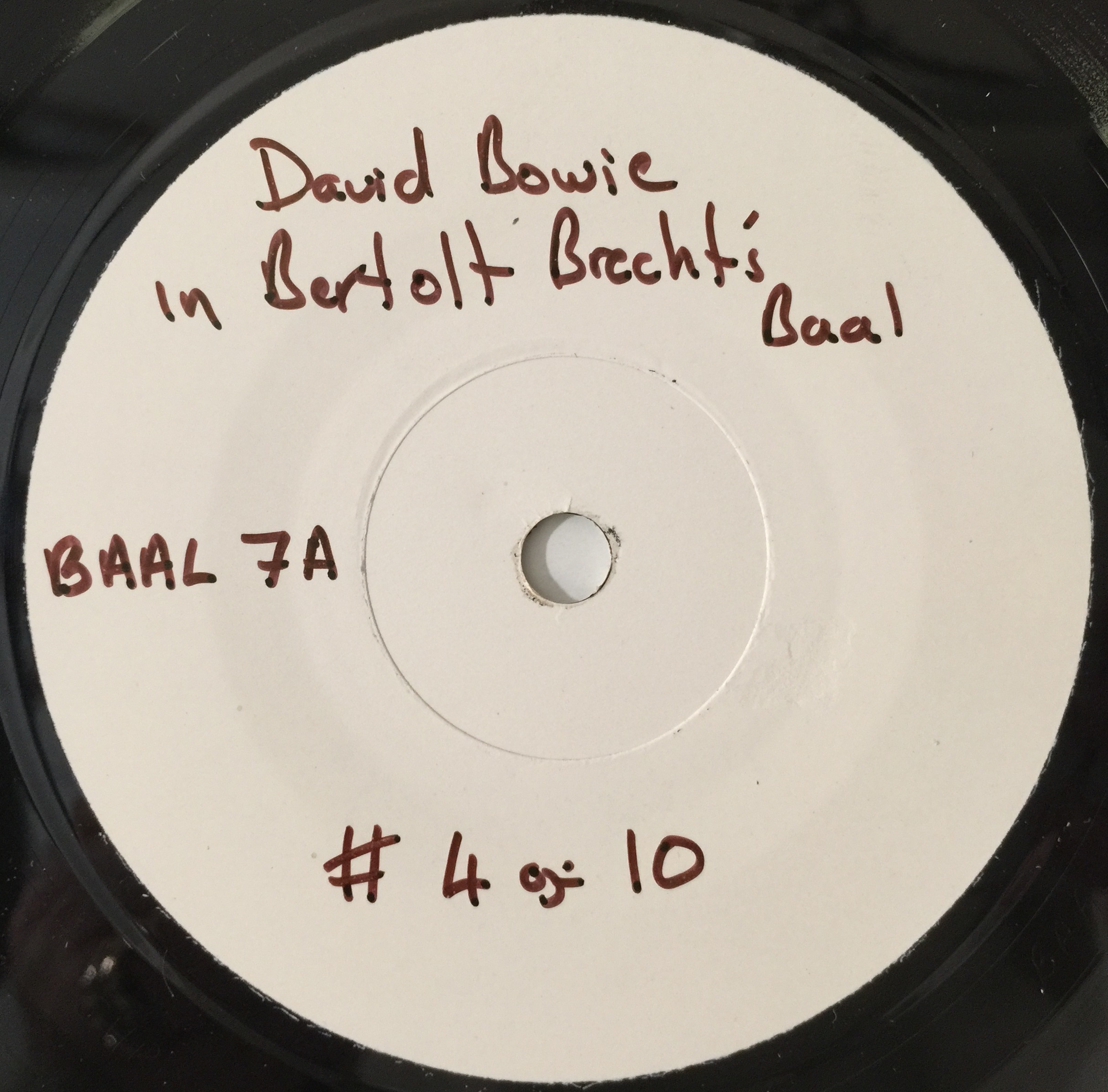 Lot 17 - DAVID BOWIE - IN BERTOLT BRECHT'S BAAL 7" (W/