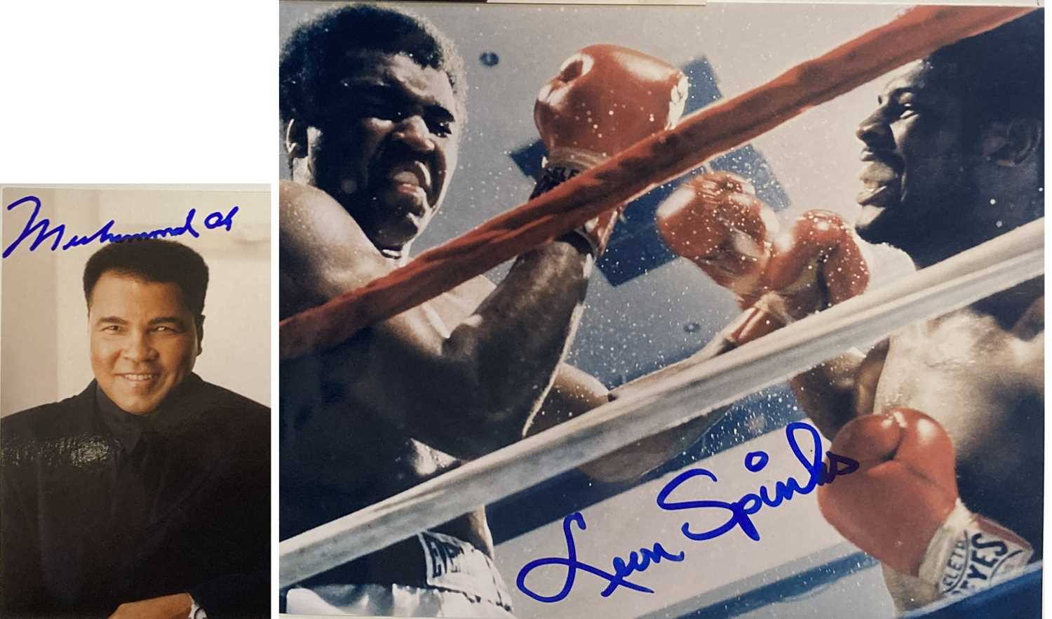 Lot 157 - SPORTS AUTOGRAPHS - MUHAMMAD ALI / LEON