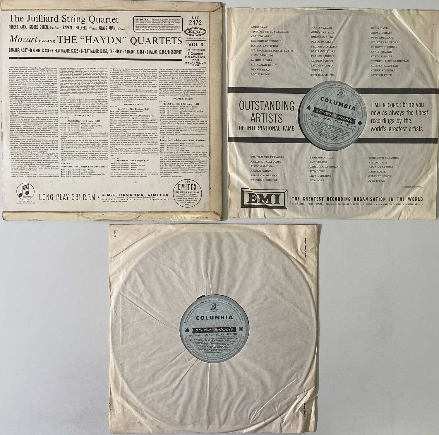 Lot 68 - CLASSICAL LP SET - THE "HAYDN" QUARTETS