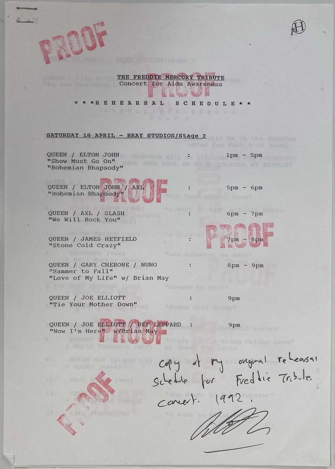 Lot 59 - QUEEN - ORIGINAL PHOTOS BY PETER HINCE,