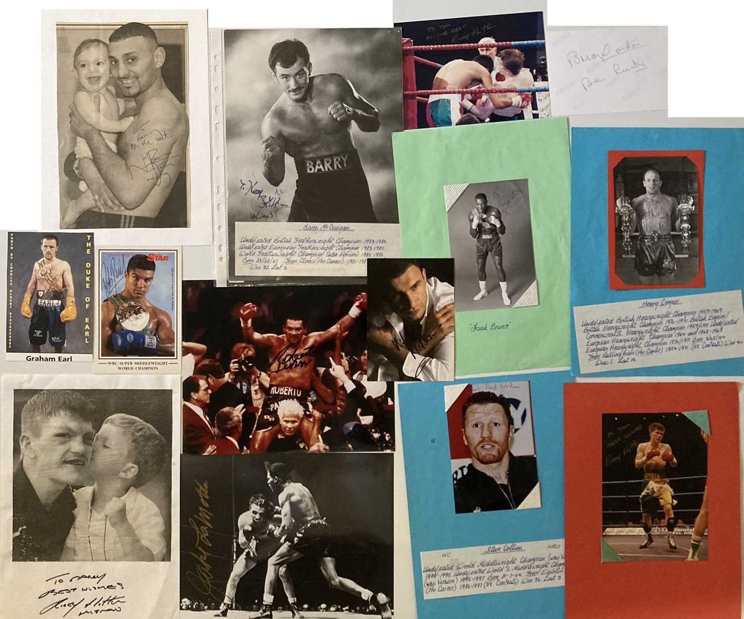Lot 160 - SPORTS AUTOGRAPHS - BOXING WORLD CHAMPIONS