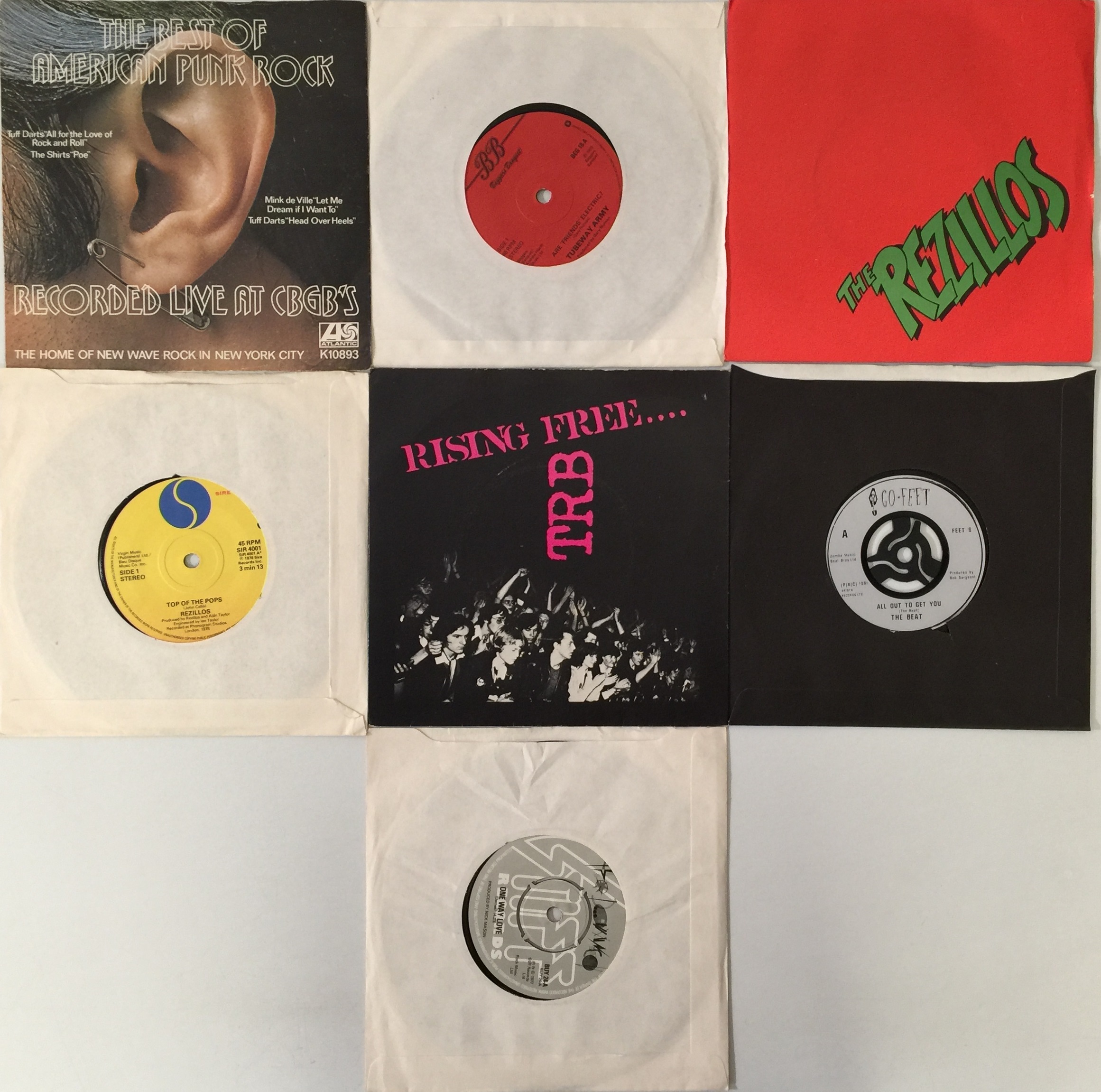 Lot 69 - CLASSIC PUNK/ POST PUNK - 7" COLLECTION