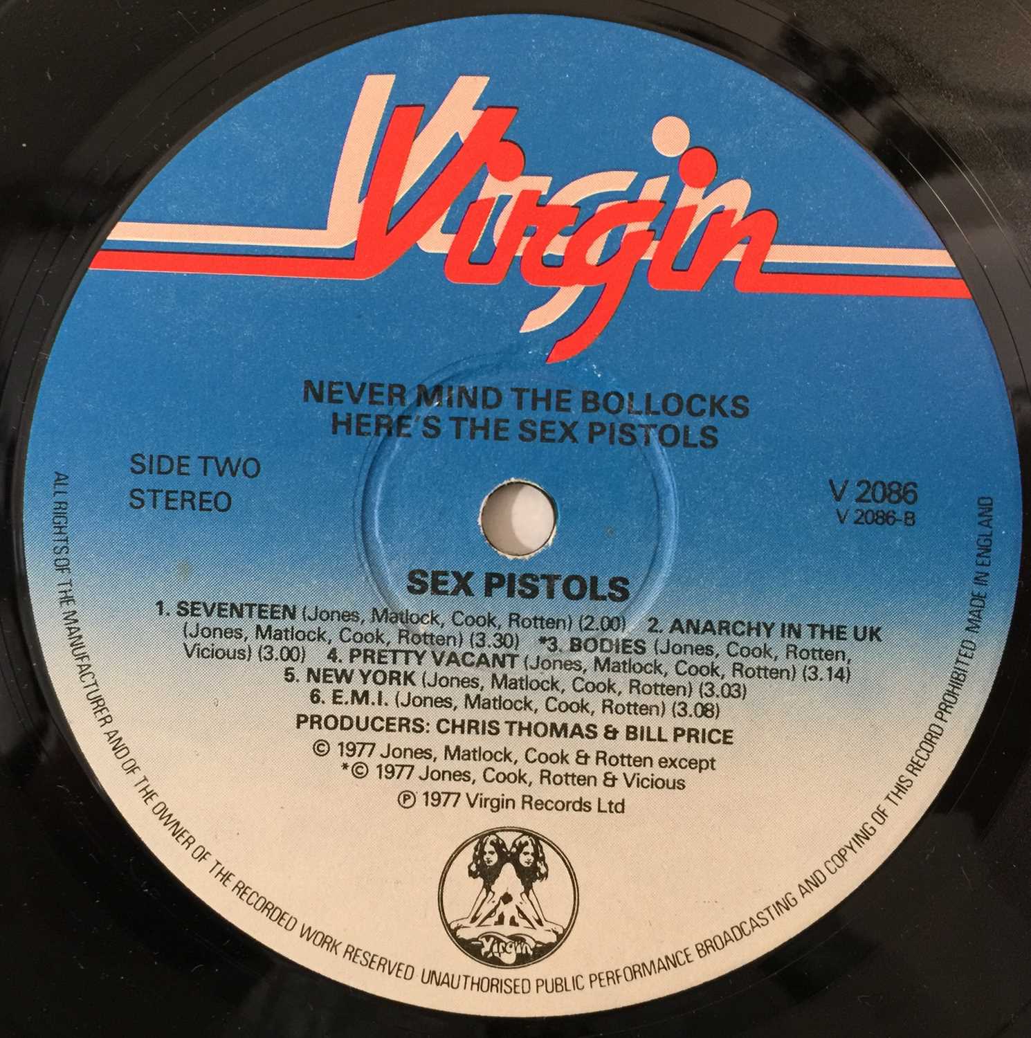 Lot 180 Sex Pistols 7 Collection Plus Nmtb Lp 9144