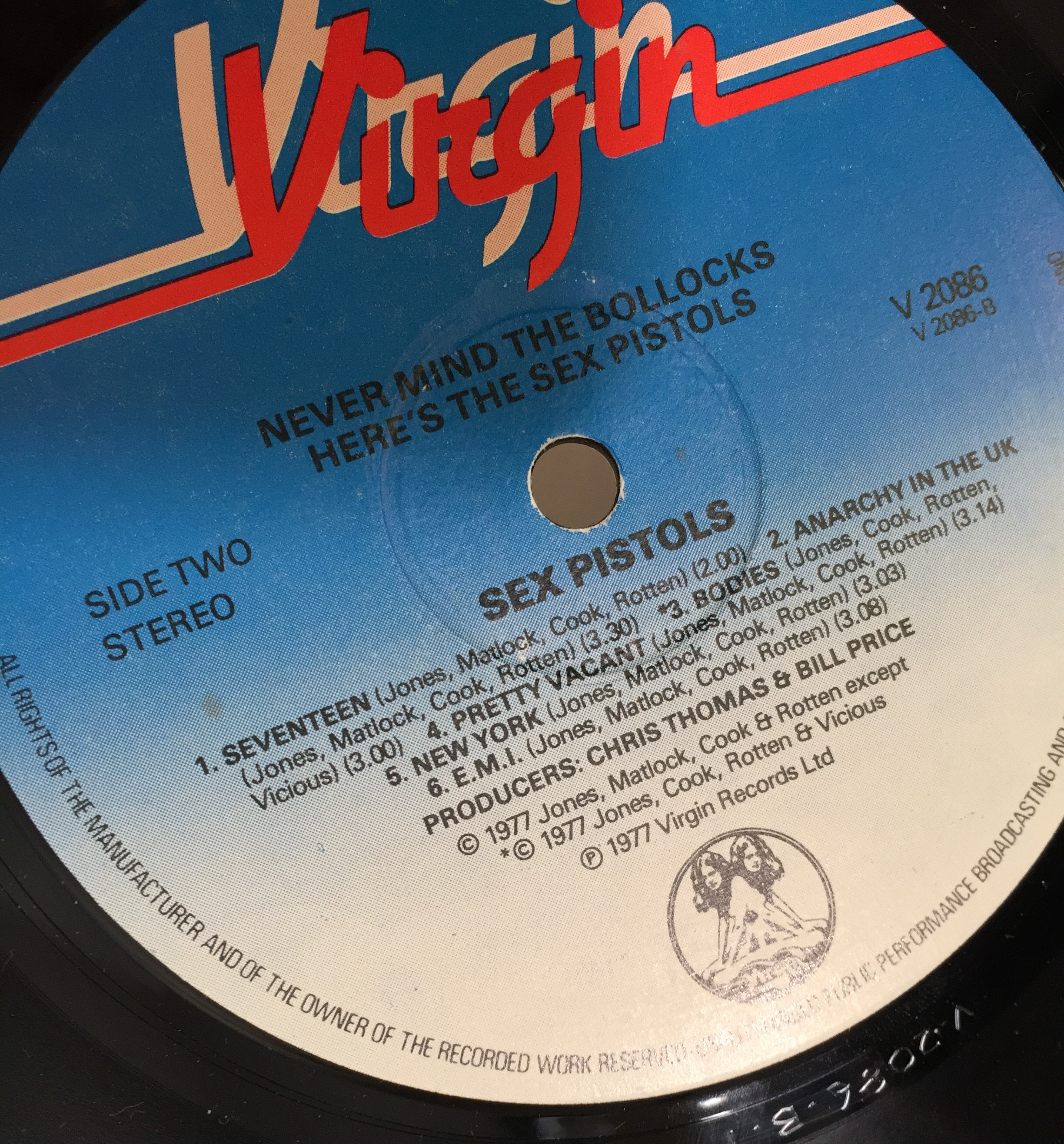 Lot 180 Sex Pistols 7 Collection Plus Nmtb Lp 3064