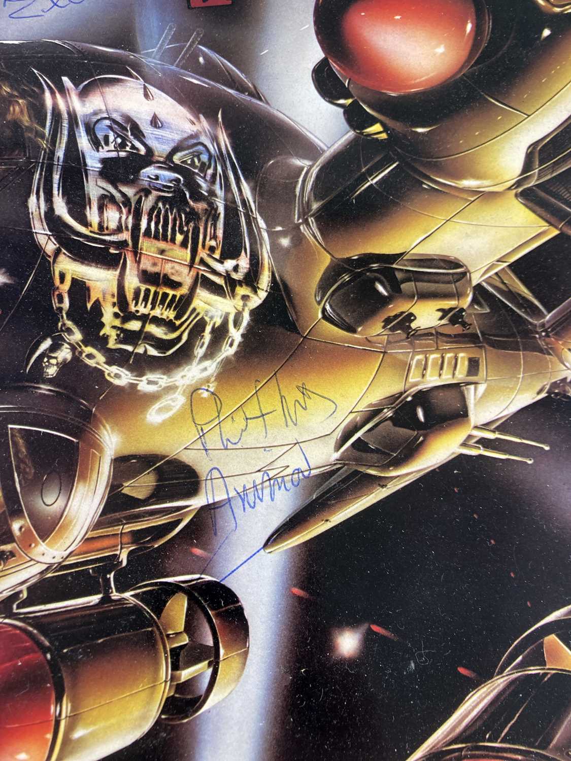 Lot 263 - MOTORHEAD - BOMBER SIGNED LP.