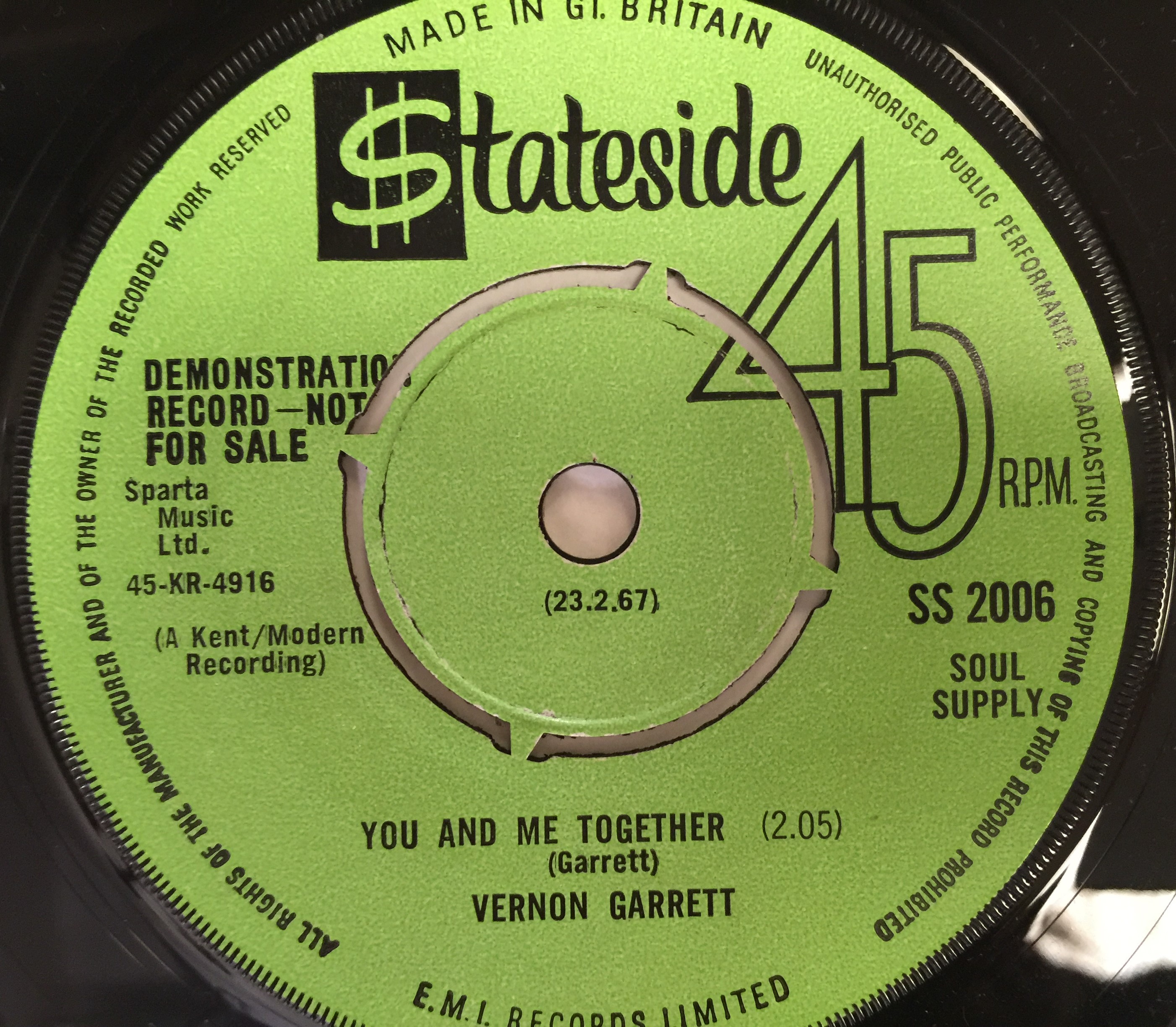 Lot 265 VERNON GARRETT IF I COULD TURN BACK THE lot-265-vernon-garrett-if-i-could-turn-back-the