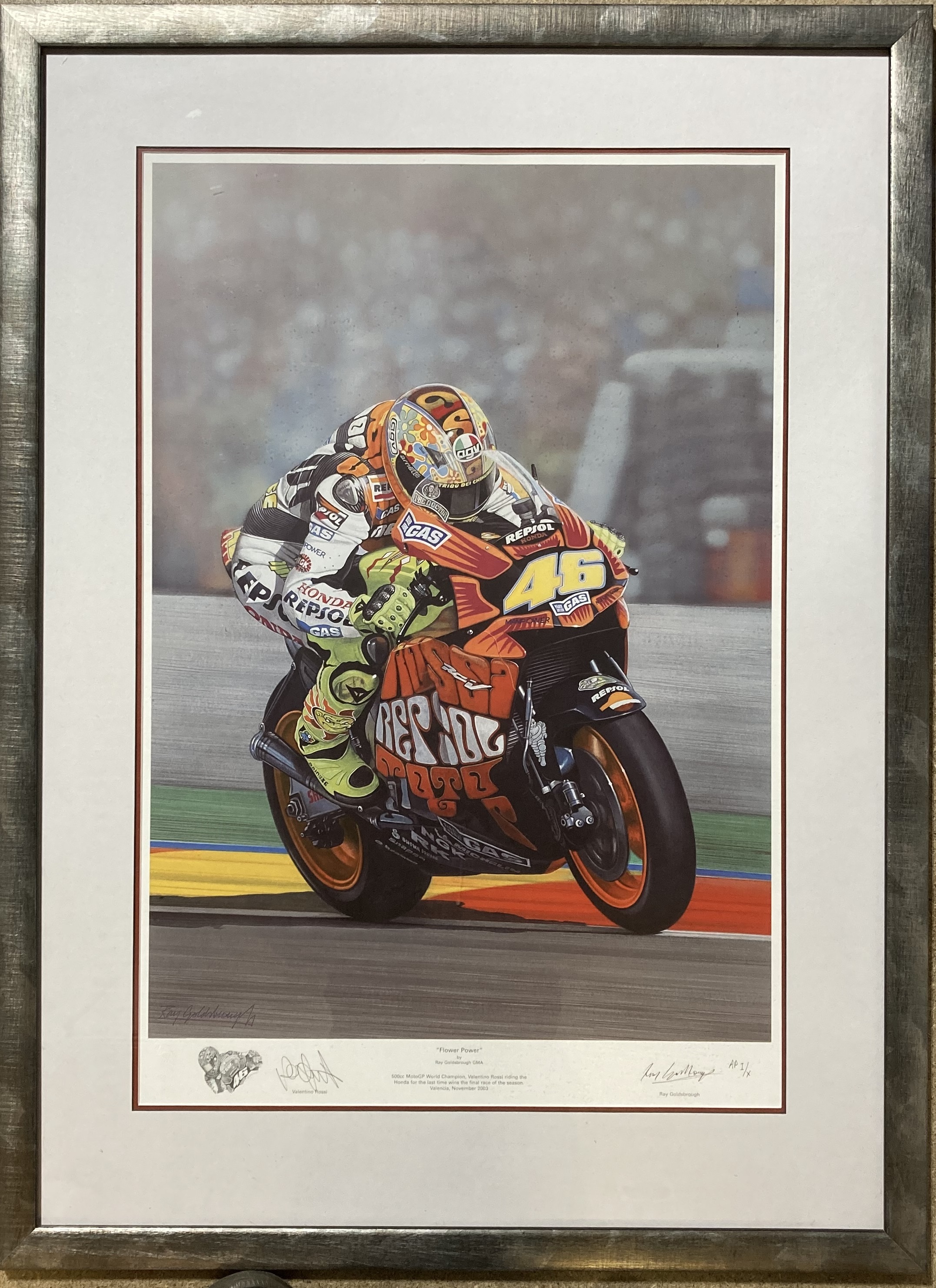 Lot 187 - MOTOGP VALENTINO ROSSI - RAY GOLDSBROUGH