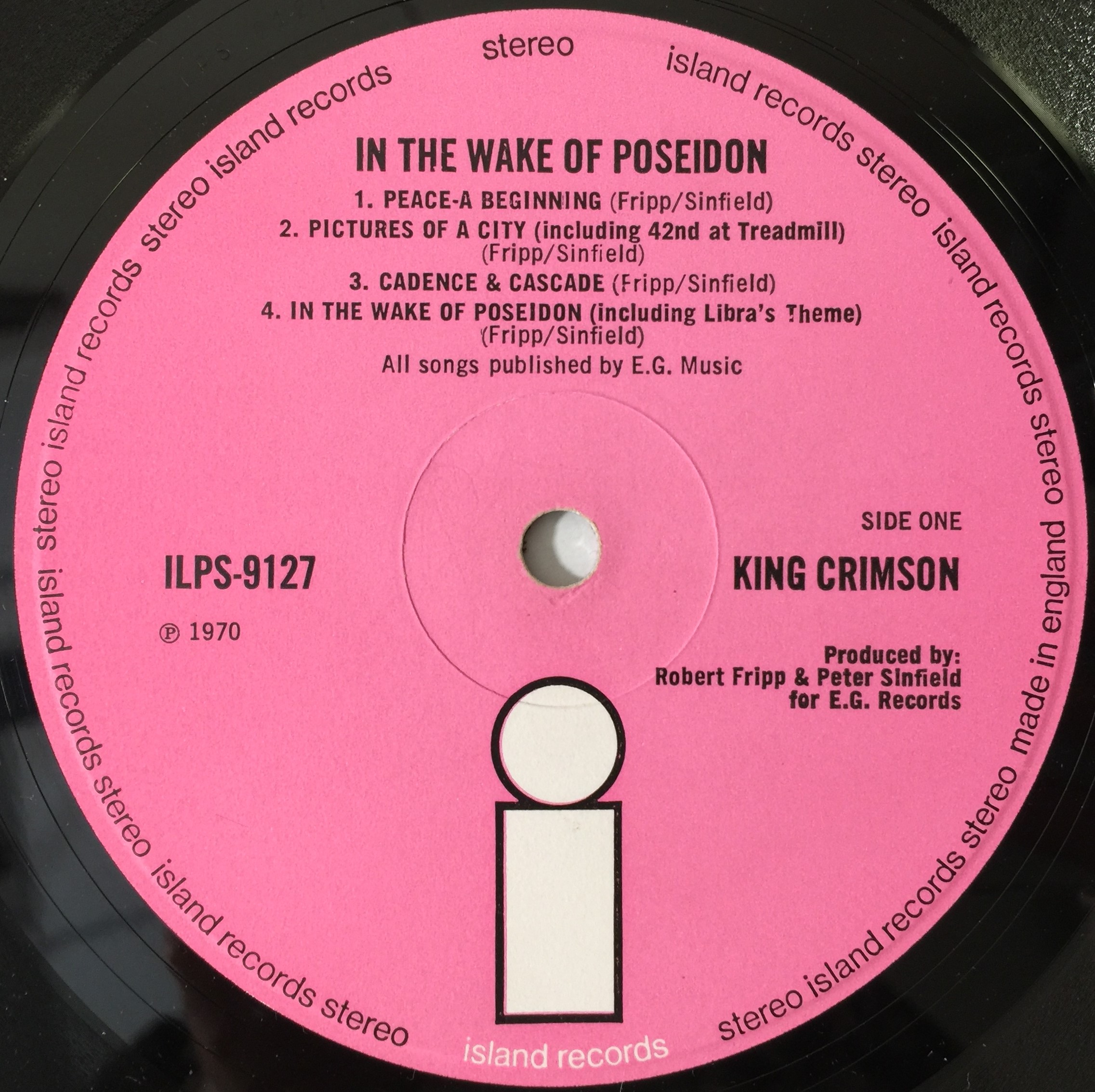 Lot 299 - KING CRIMSON - IN THE WAKE OF POSEIDON LP