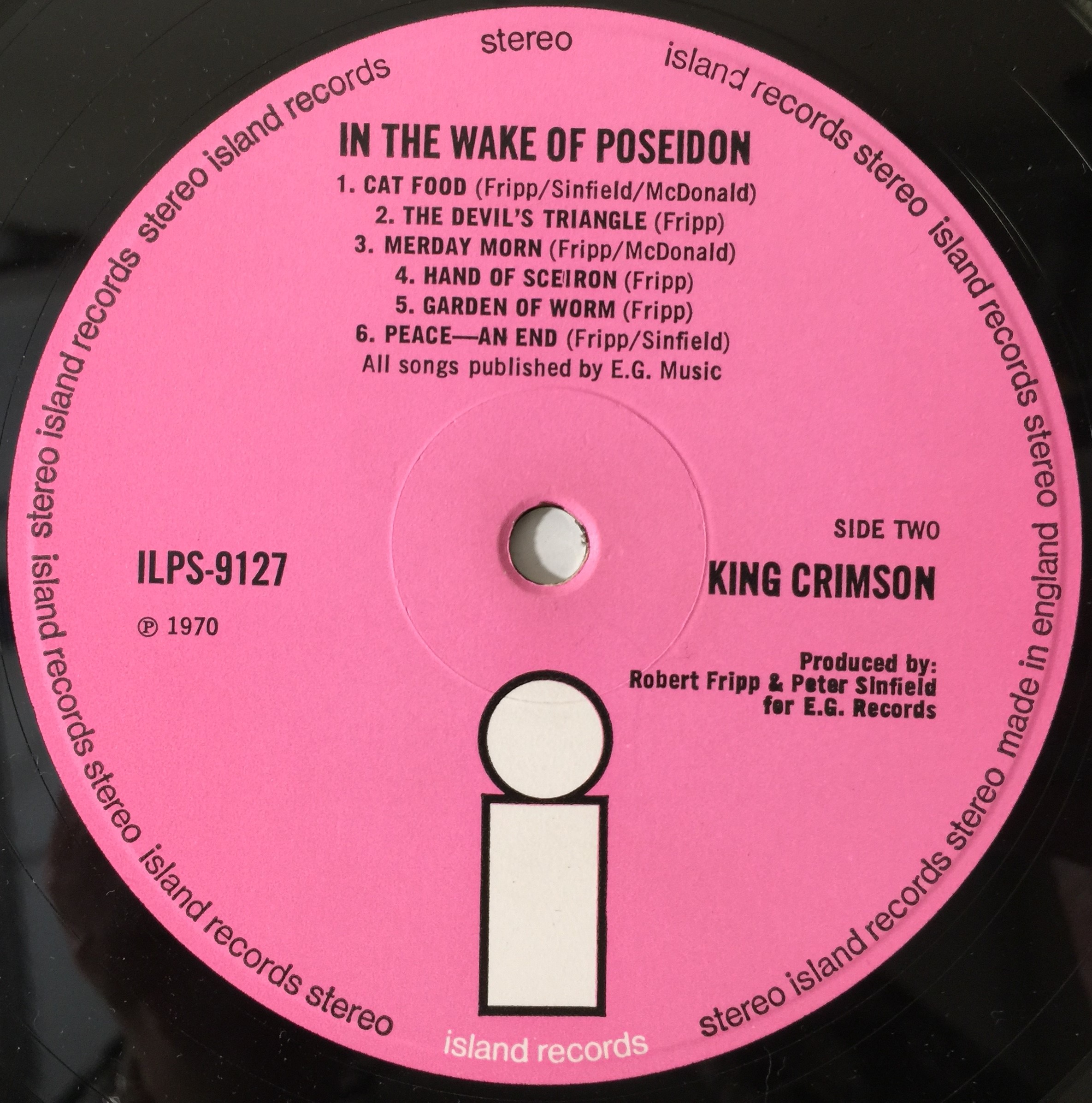 Lot 299 - KING CRIMSON - IN THE WAKE OF POSEIDON LP