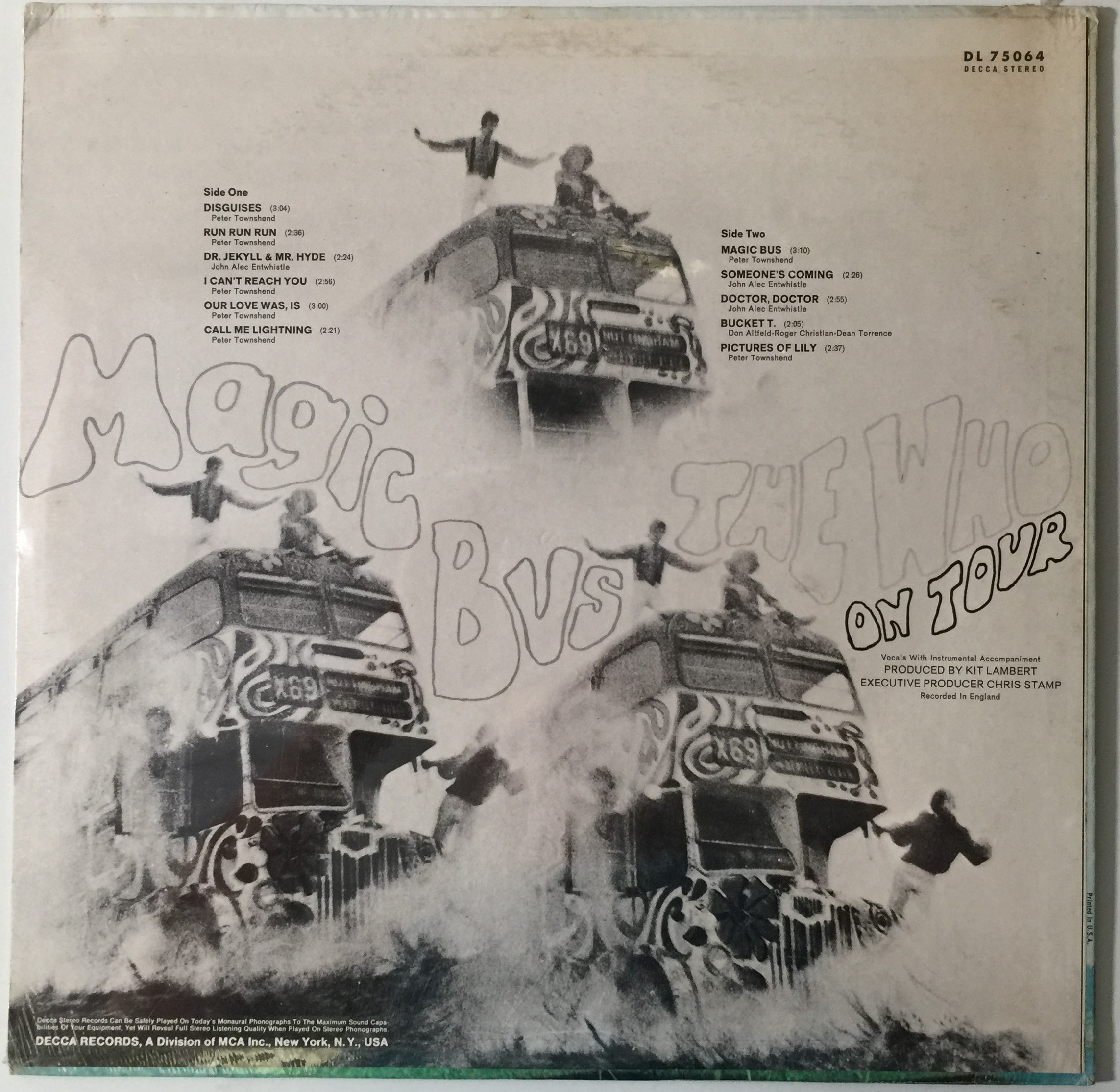 Lot 201 - THE WHO - MAGIC BUS LP (ORIGINAL US COPY DL