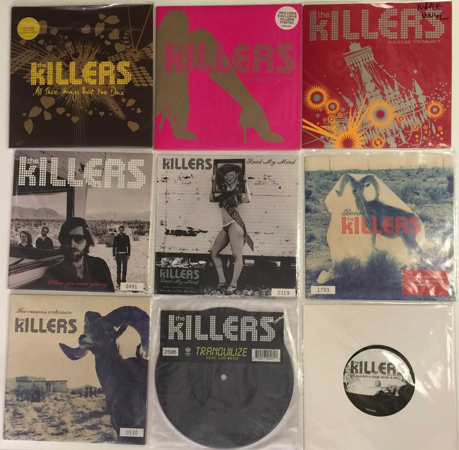 Lot 228 - THE KILLERS - 7" COLLECTION (2003/2009)