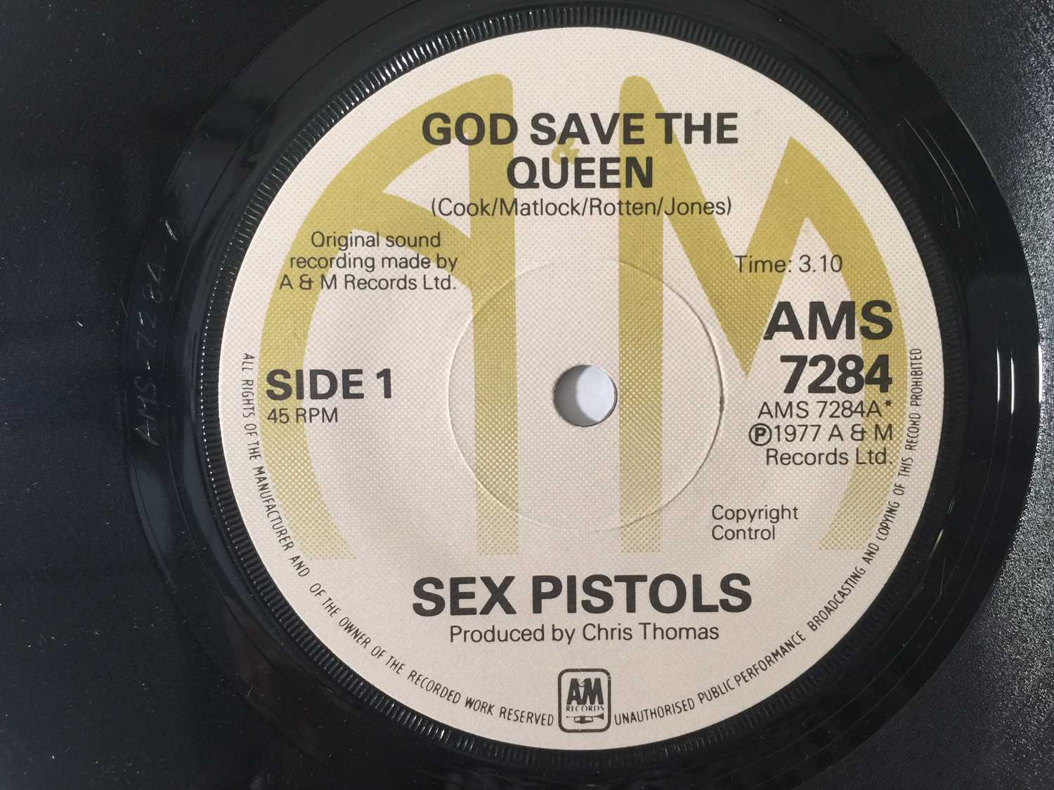 Lot 350 - SEX PISTOLS - GOD SAVE THE QUEEN 7"