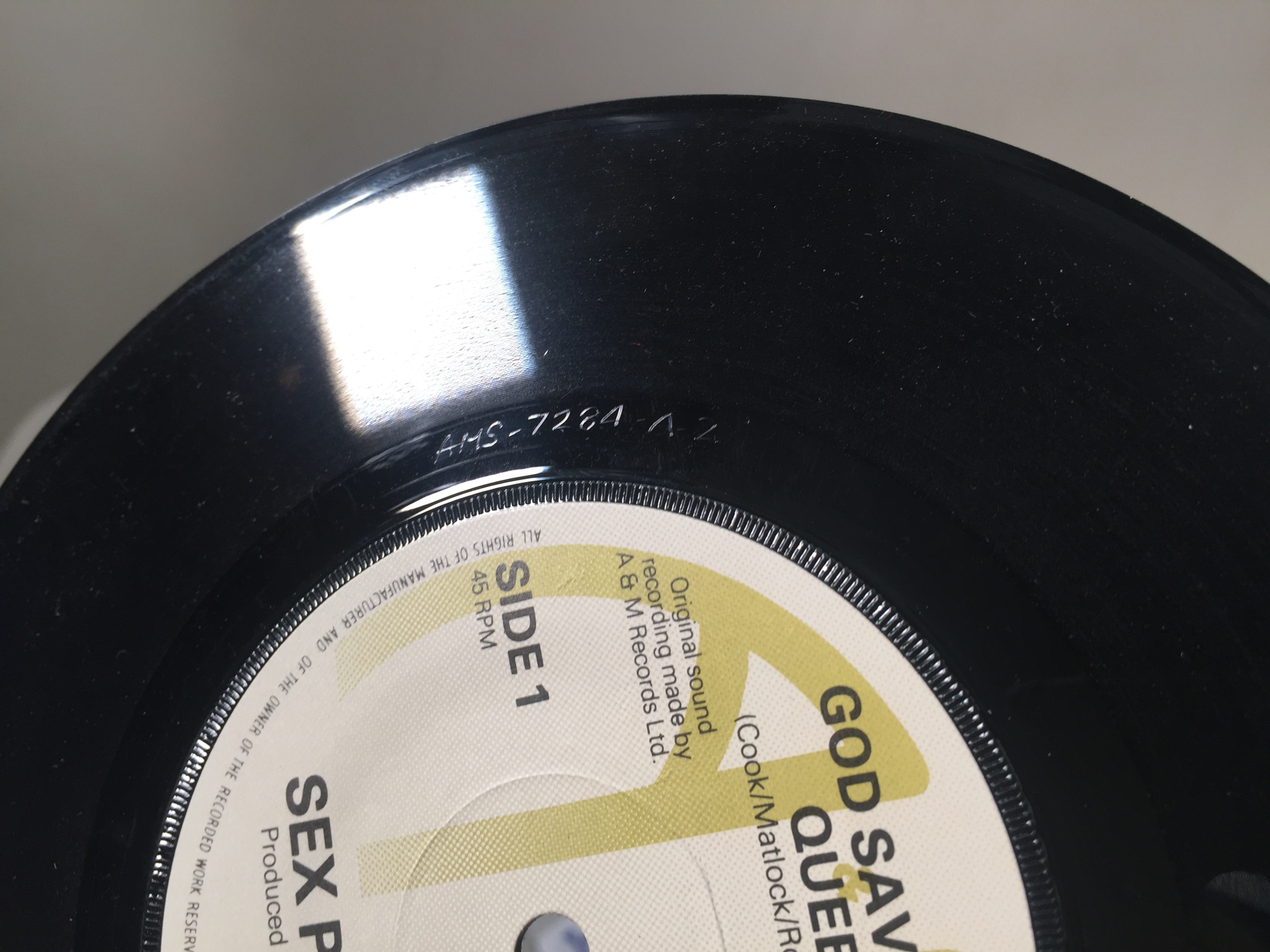 Lot 350 - SEX PISTOLS - GOD SAVE THE QUEEN 7"