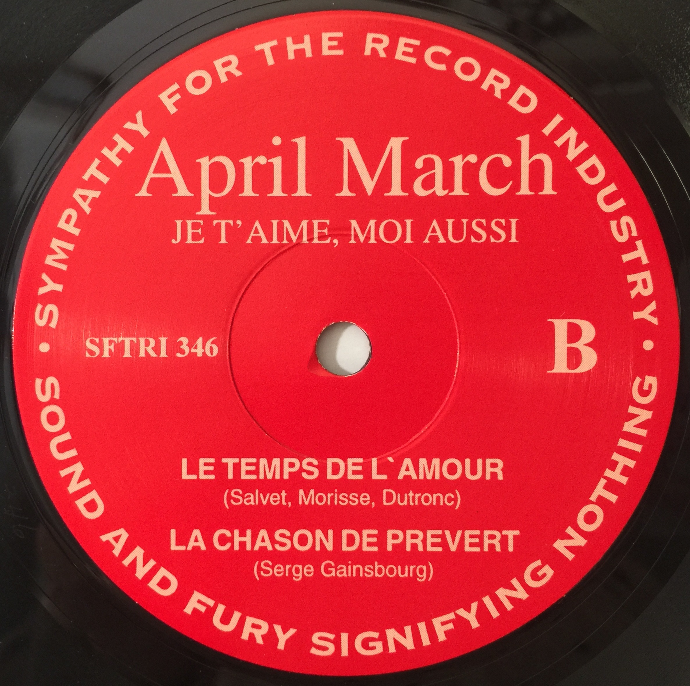 Lot 667 - APRIL MARCH - CHICK HABIT 2x 7" EP (CHANSON