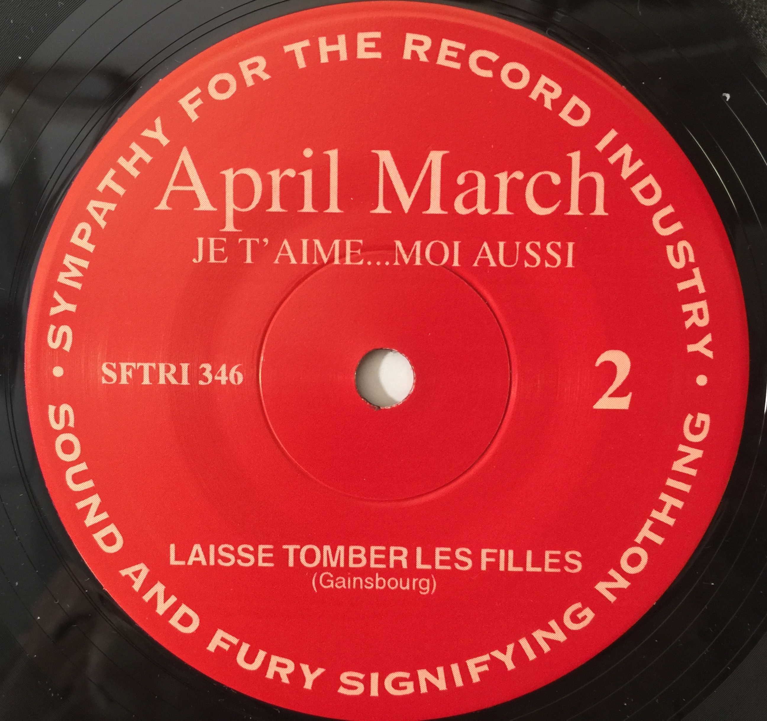 Lot 667 - APRIL MARCH - CHICK HABIT 2x 7" EP (CHANSON