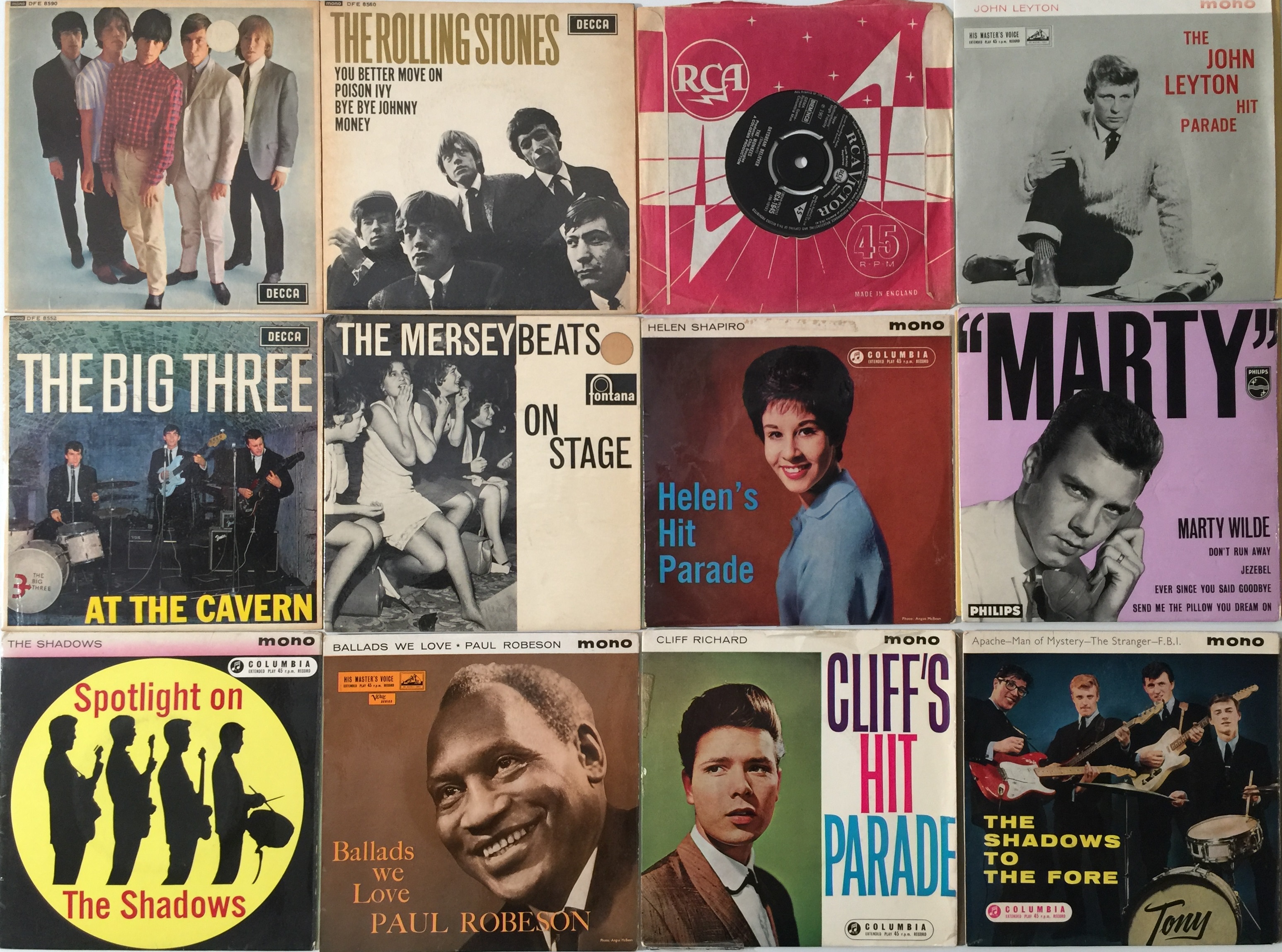 Lot 676 - 60s/ 70s - CLASSIC ROCK/ POP/ BEAT - LPs/ 7"