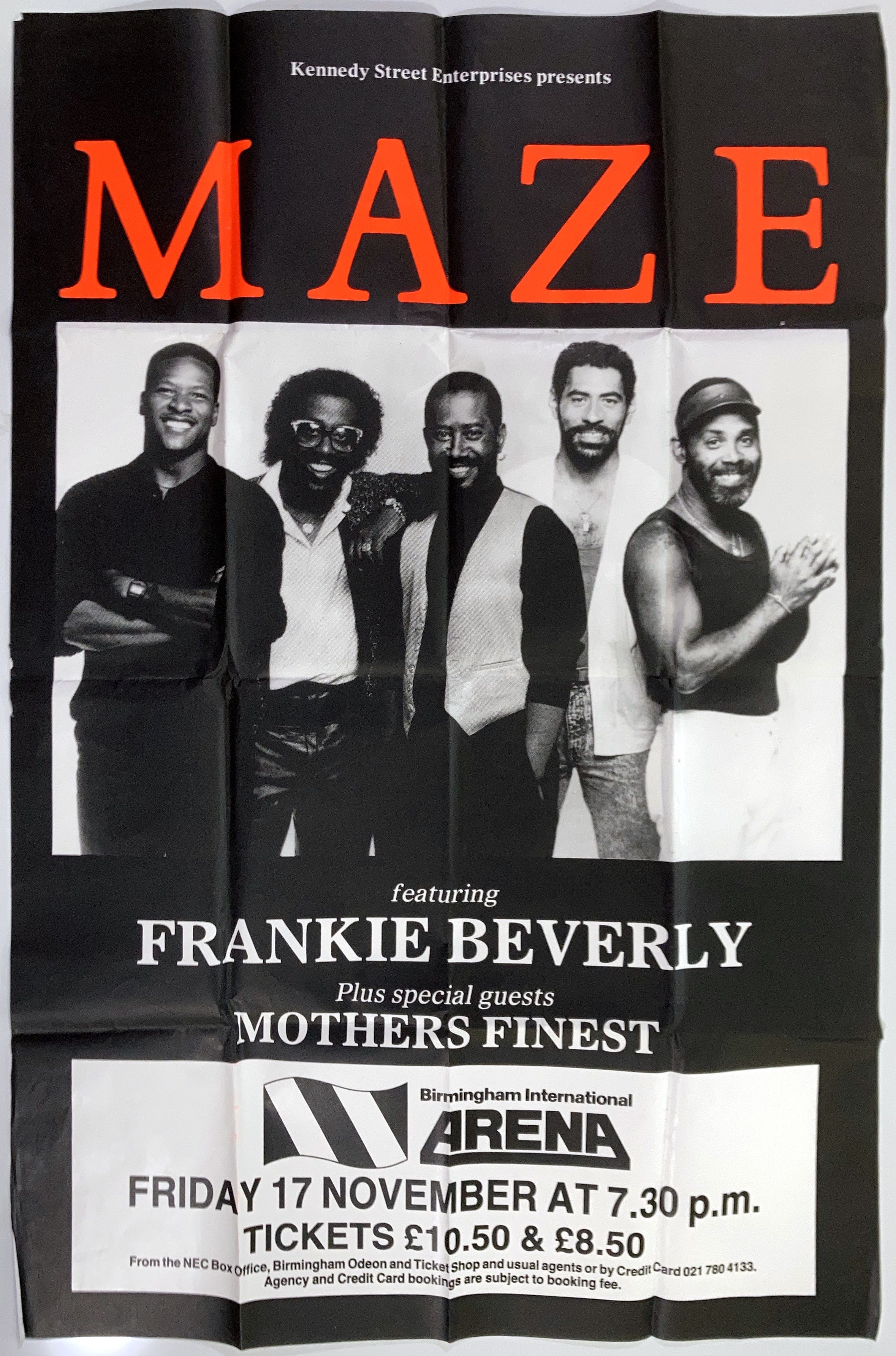 Lot 184 - FUNK / SOUL CONCERT POSTERS.