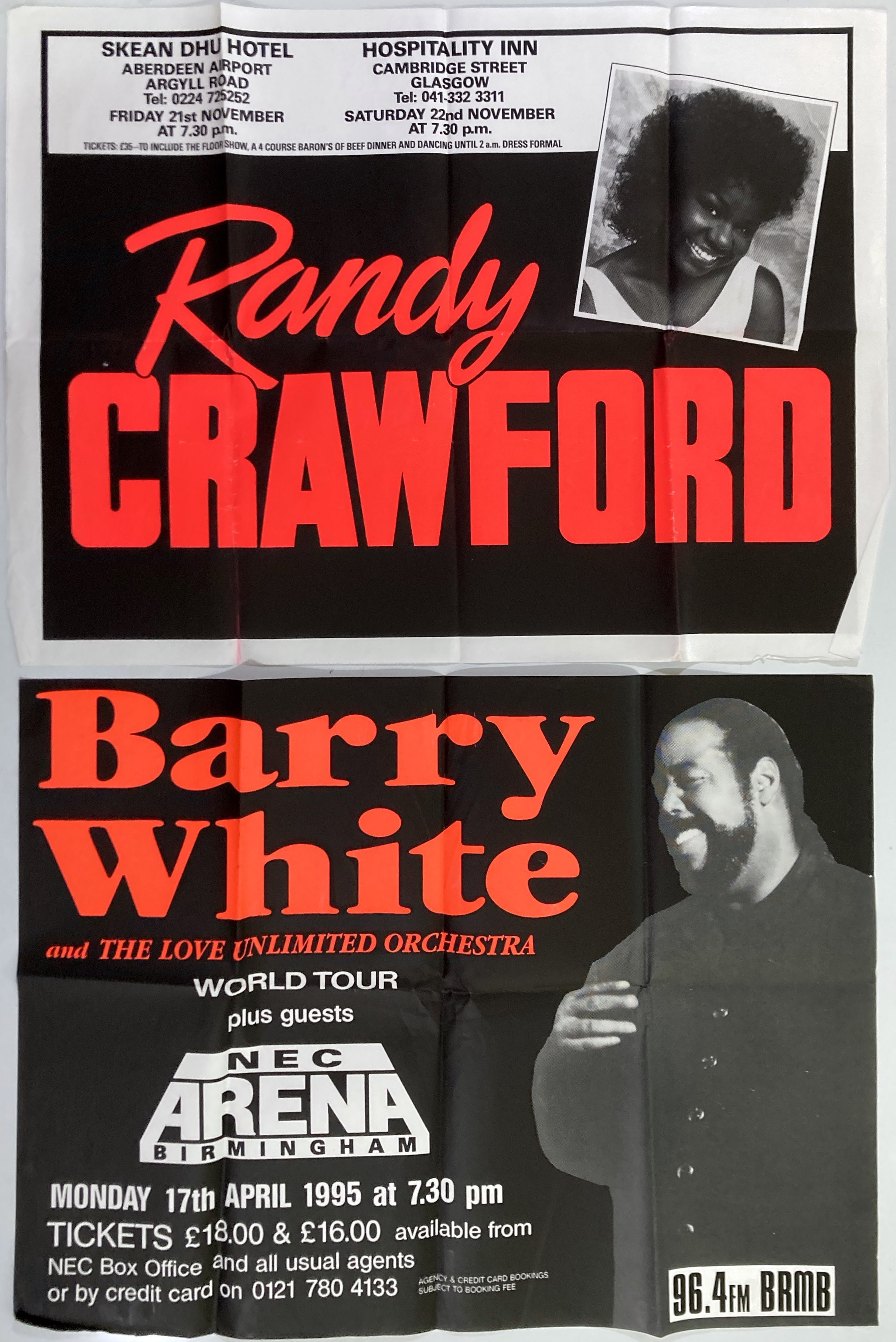 Lot 172 - 1980S/1990S CONCERT POSTERS.