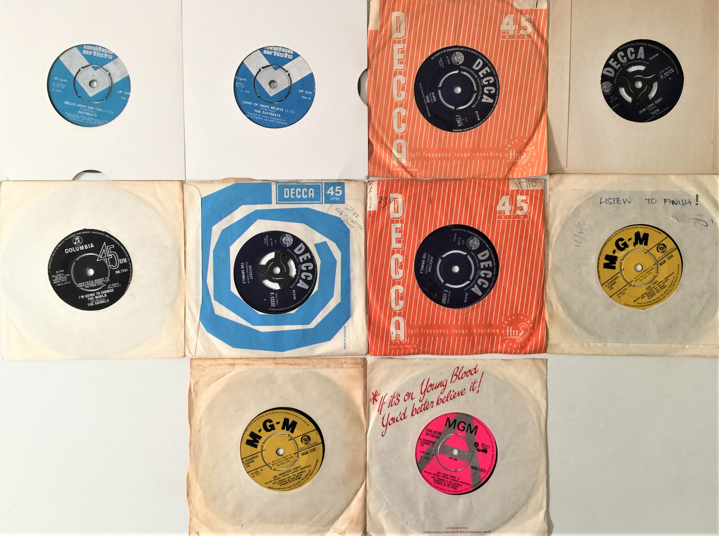 Lot 695 - 60s ROCK/ POP/ BEAT - 7" COLLECTION
